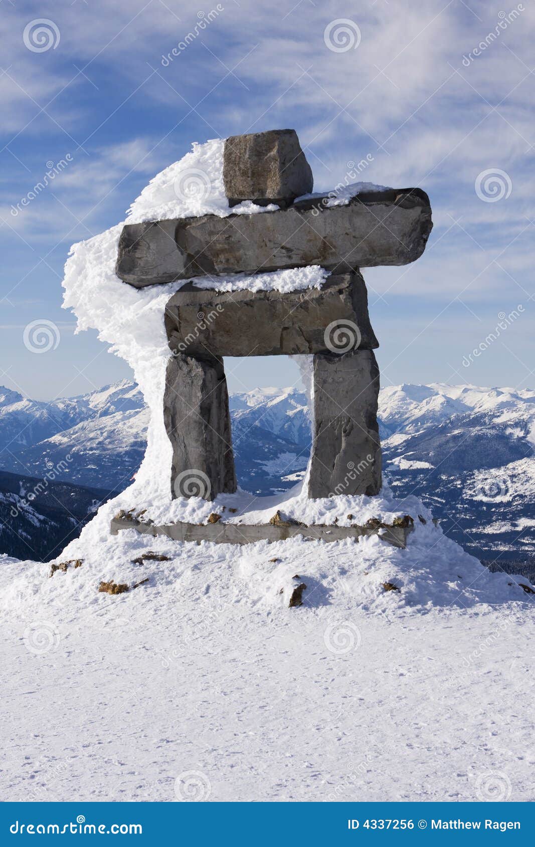 Whistler Mountain Inuk Shuk Stock Photo - Image of canadian, mountain ...