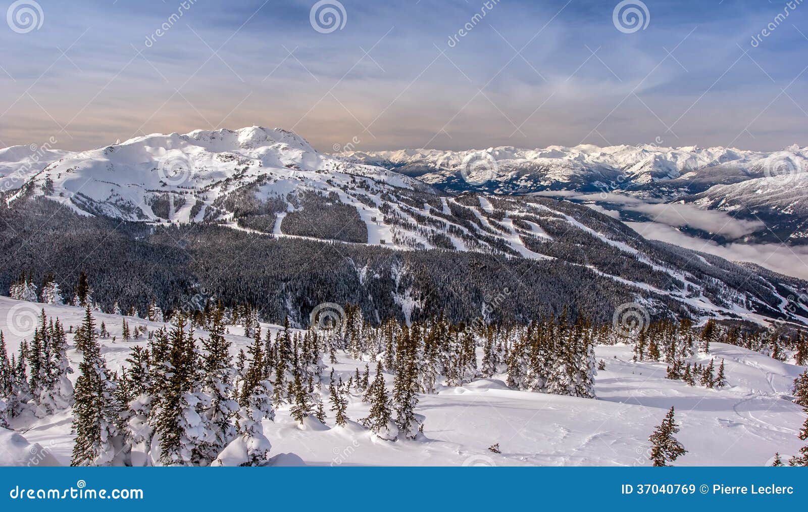 Whistler Mountain Winter stock image. Image of skiing - 37040769