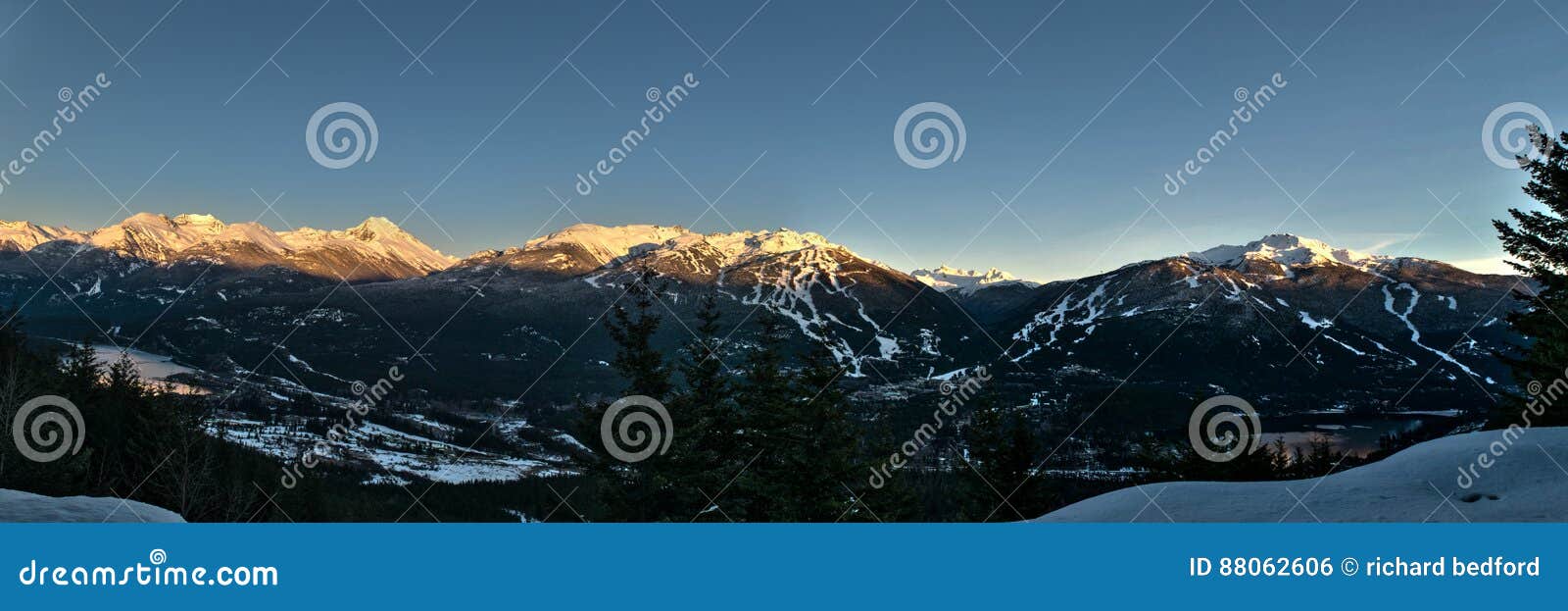Whistler winter sunset stock photo. Image of whistler - 88062606