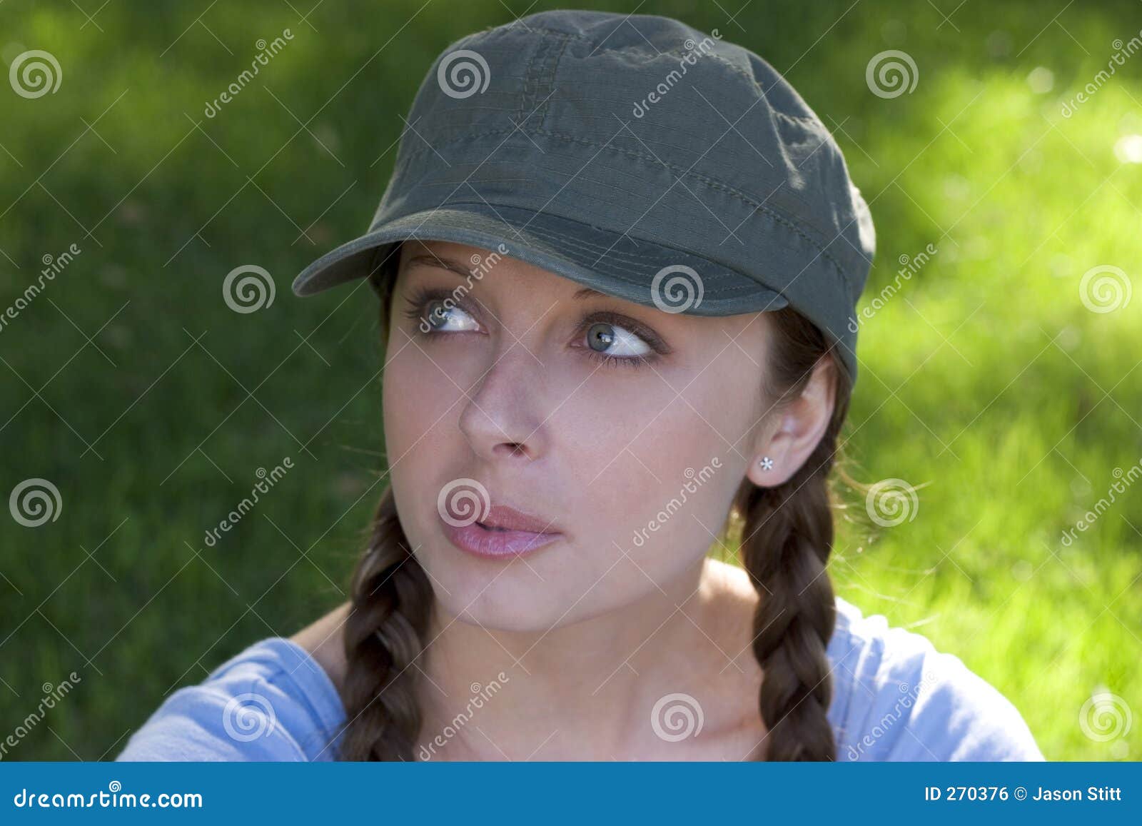 Whistling Woman stock photo. Image of teen, braids, beautiful - 270376