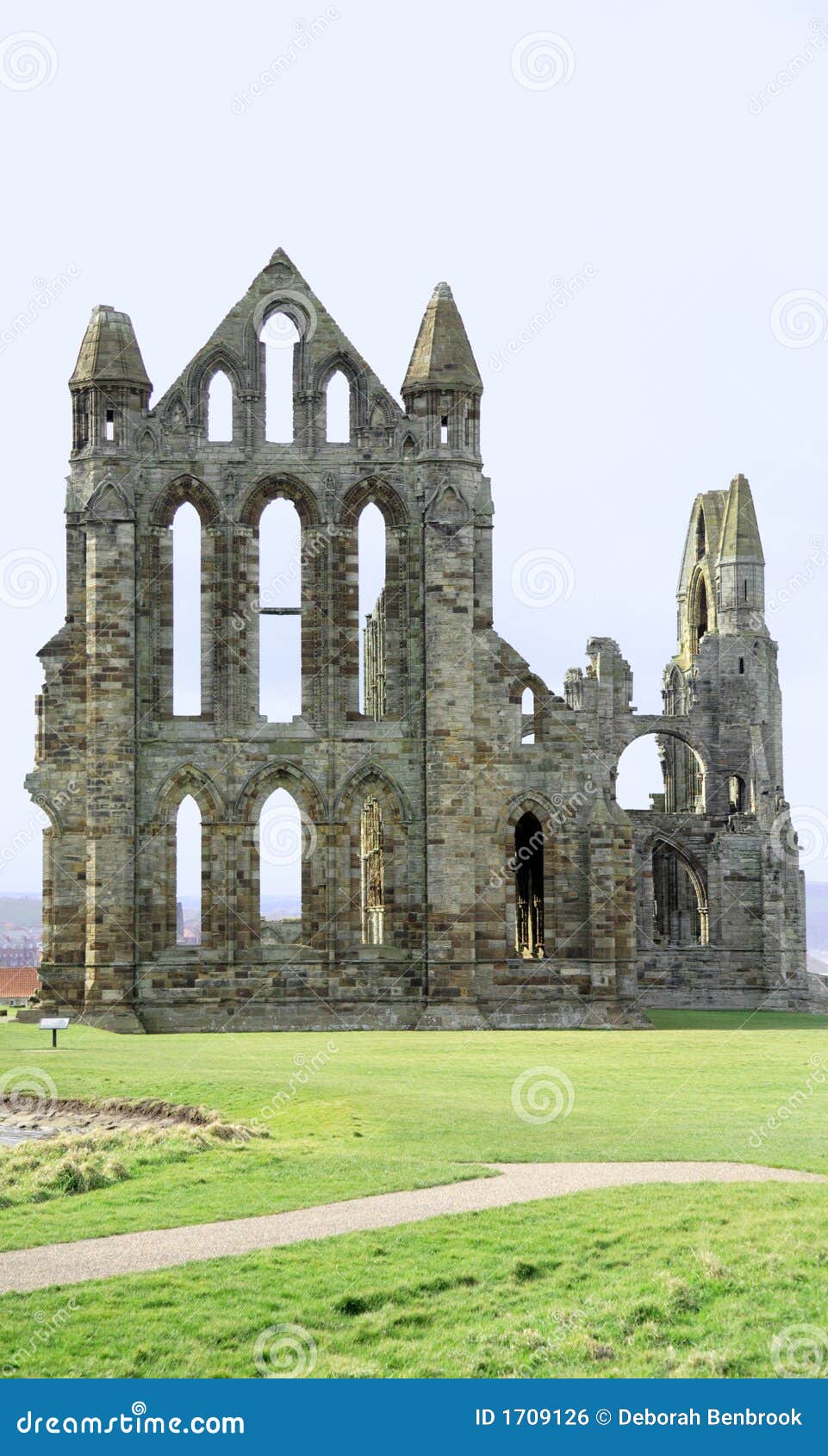 Whitby Abbey stock photo. Image of derelict, whitby, history - 1709126