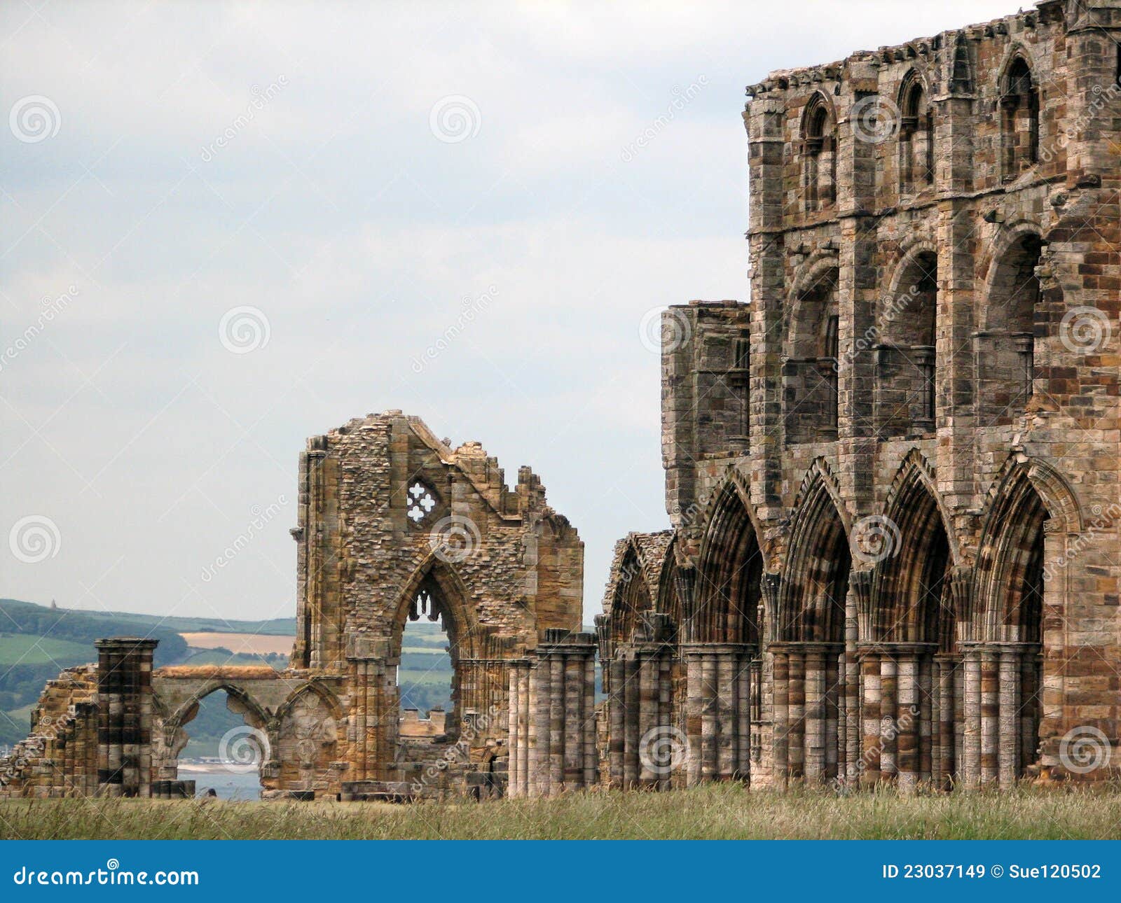 Whitby Abbey stock image. Image of church, arches, europe - 23037149