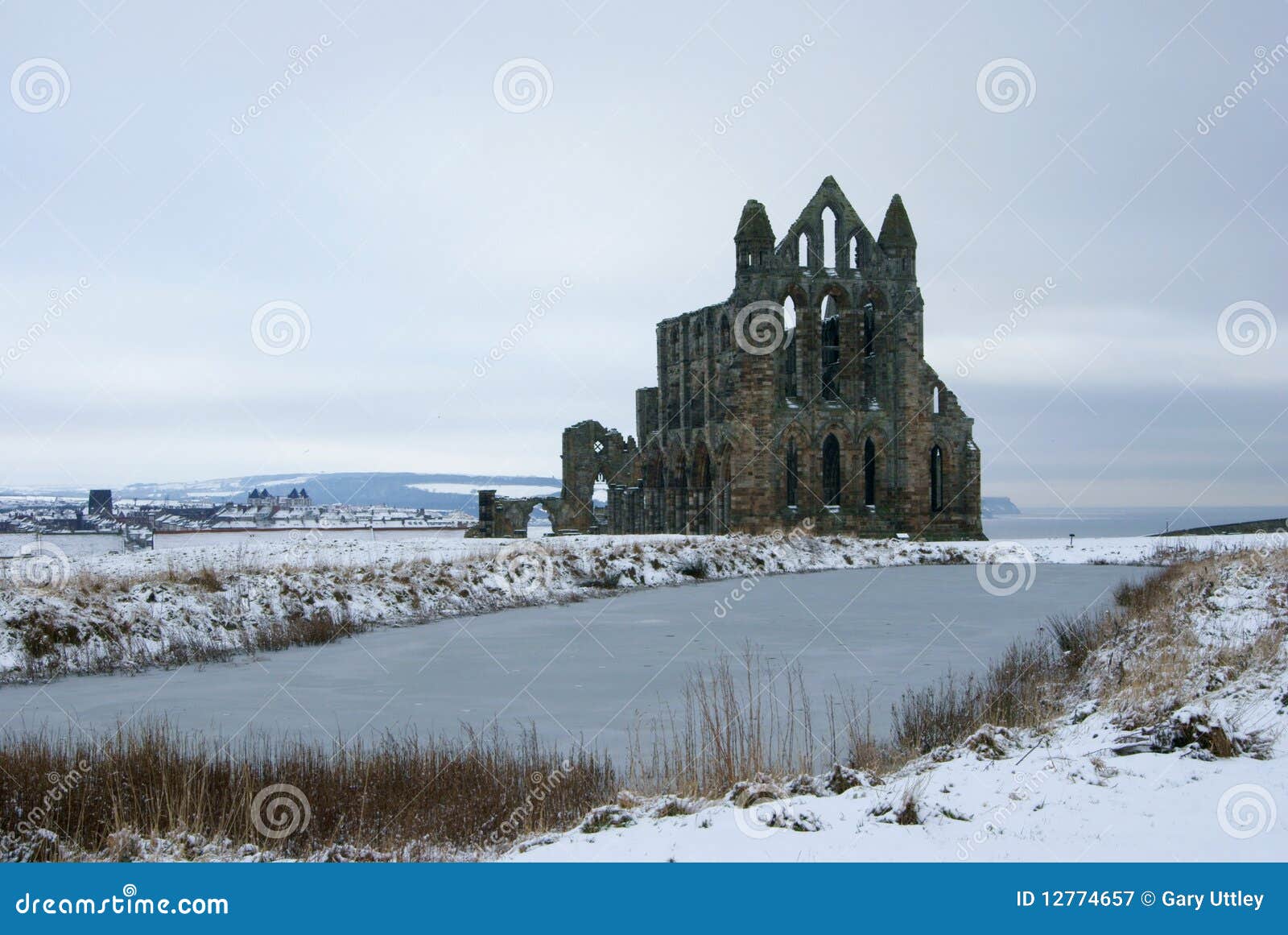 Whitby Abbey ,North Yorkshire Stock Image - Image of monastery ...
