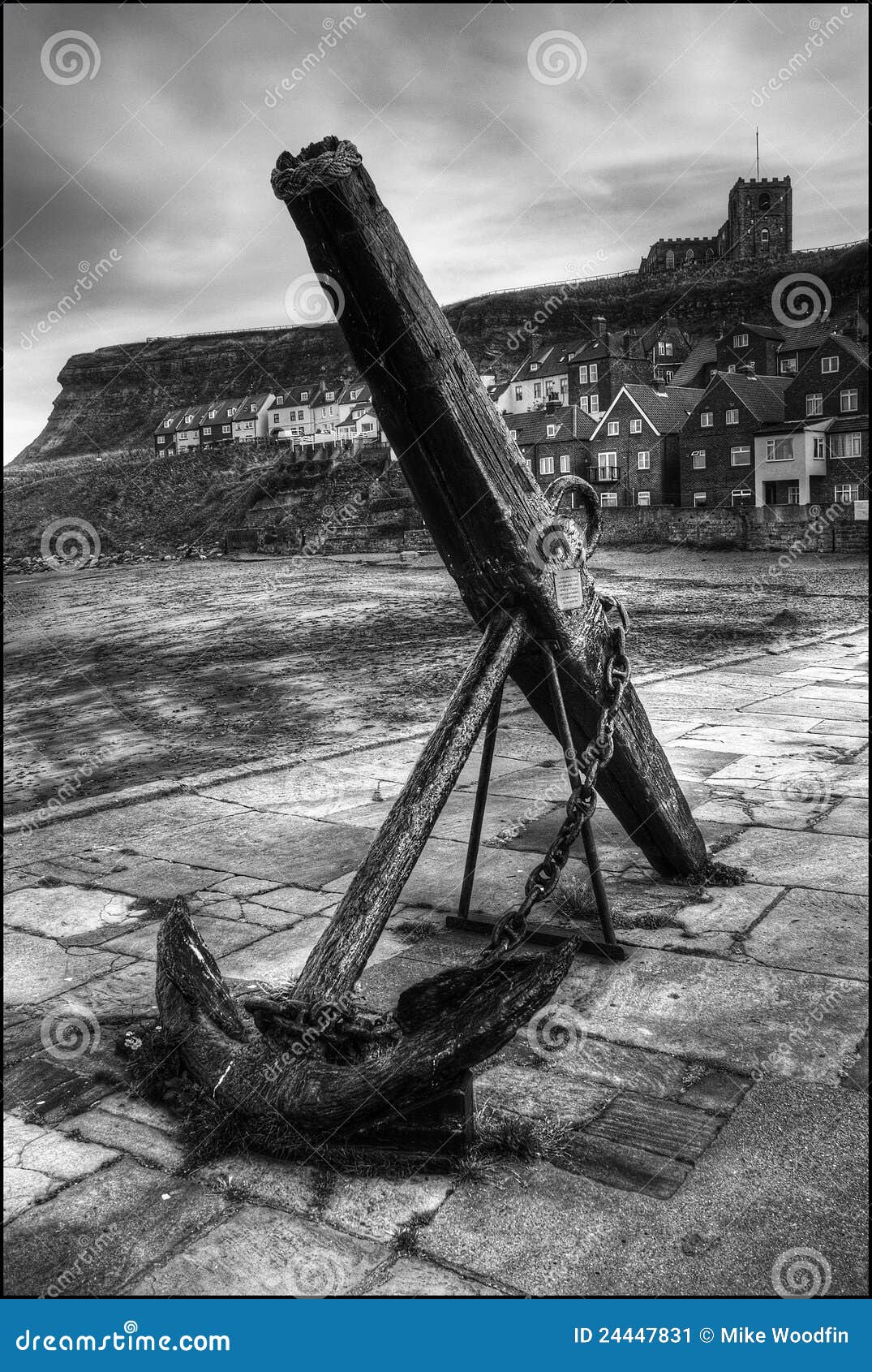 Whitby anchor stock image. Image of tonemapping, relic - 24447831