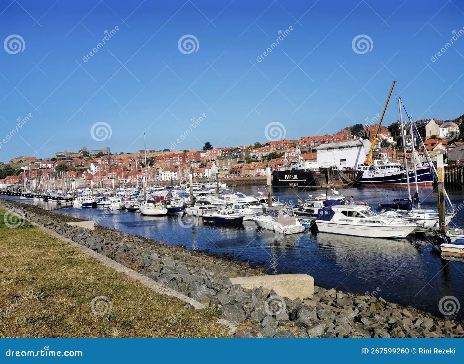 Whitby Dock stock photo. Image of dock, blue, home, whitby - 267599260