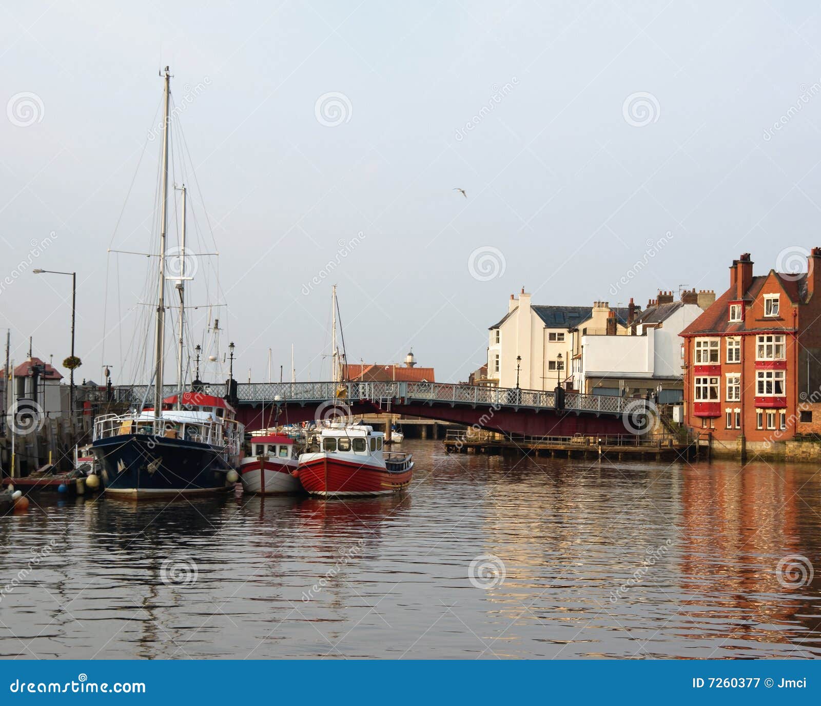 Whitby Harbor stock image. Image of picturesque, calm - 7260377