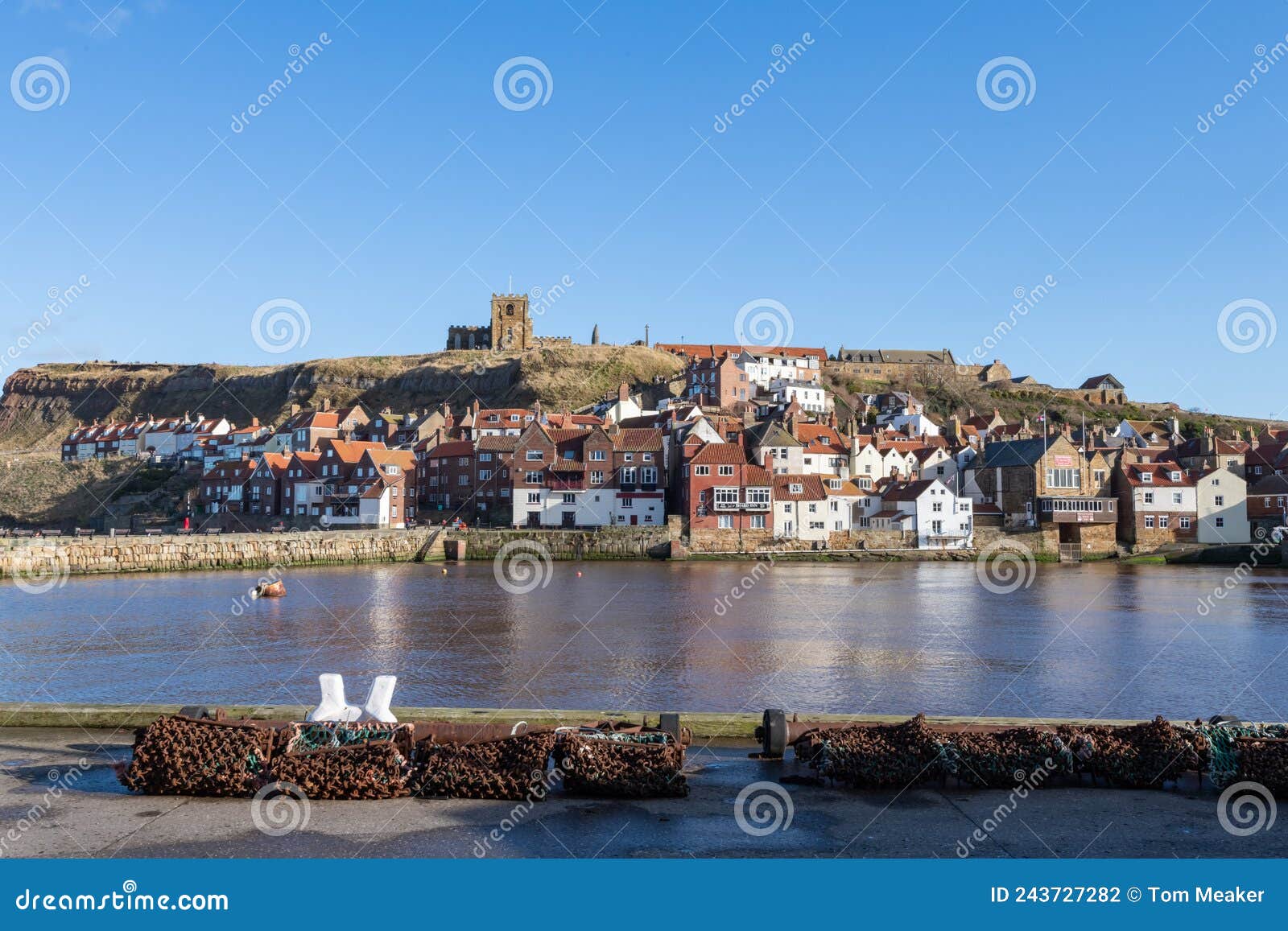 Whitby stock photo. Image of town, coastline, travel - 243727282