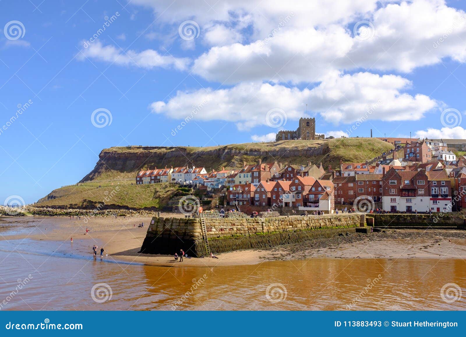Whitby Old Town. editorial stock photo. Image of yorkshire - 113883493