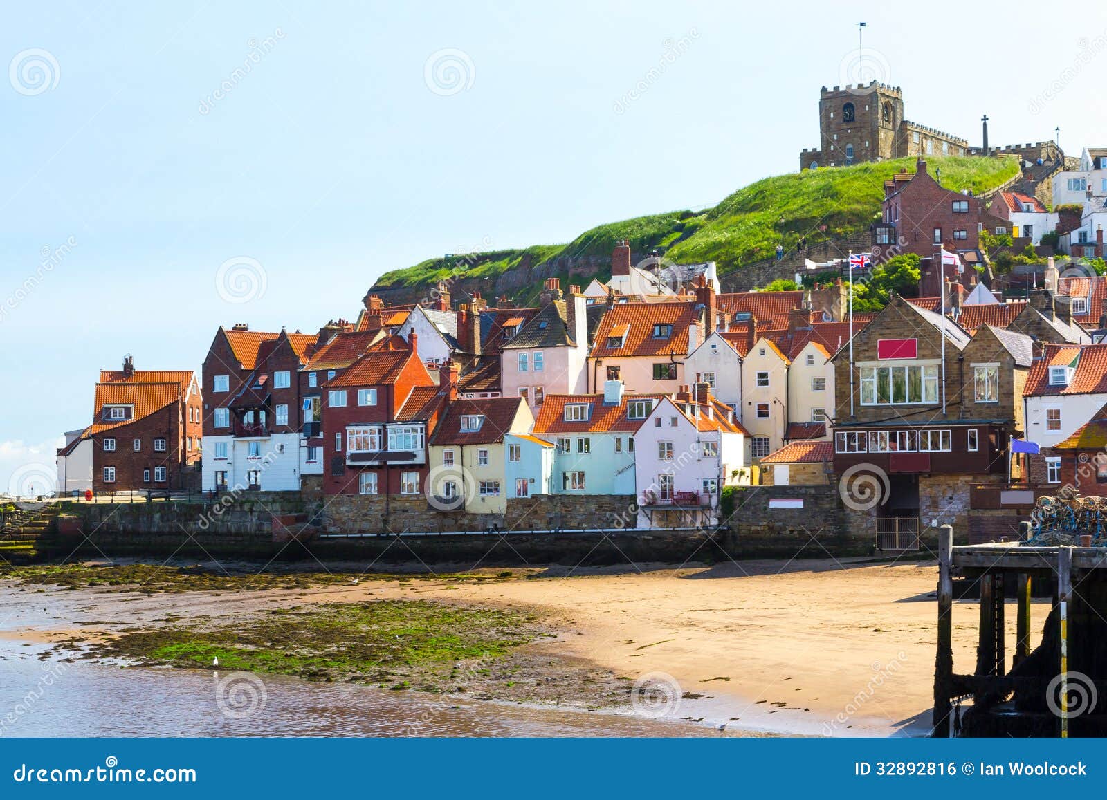 Whitby Yorkshire England Het UK Stock Foto - Image of plaatsen ...