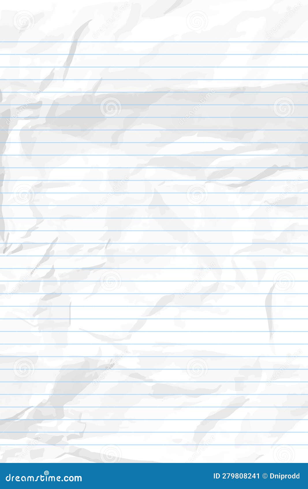 White Ñ lean Crumpled Notebook Paper with Lines Stock Vector ...