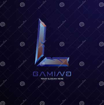 Initial Letter L Gaming Esports Style Logo Template Stock Vector ...