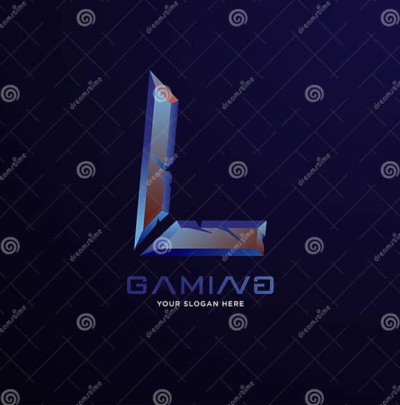 Initial Letter L Gaming Esports Style Logo Template Stock Vector ...