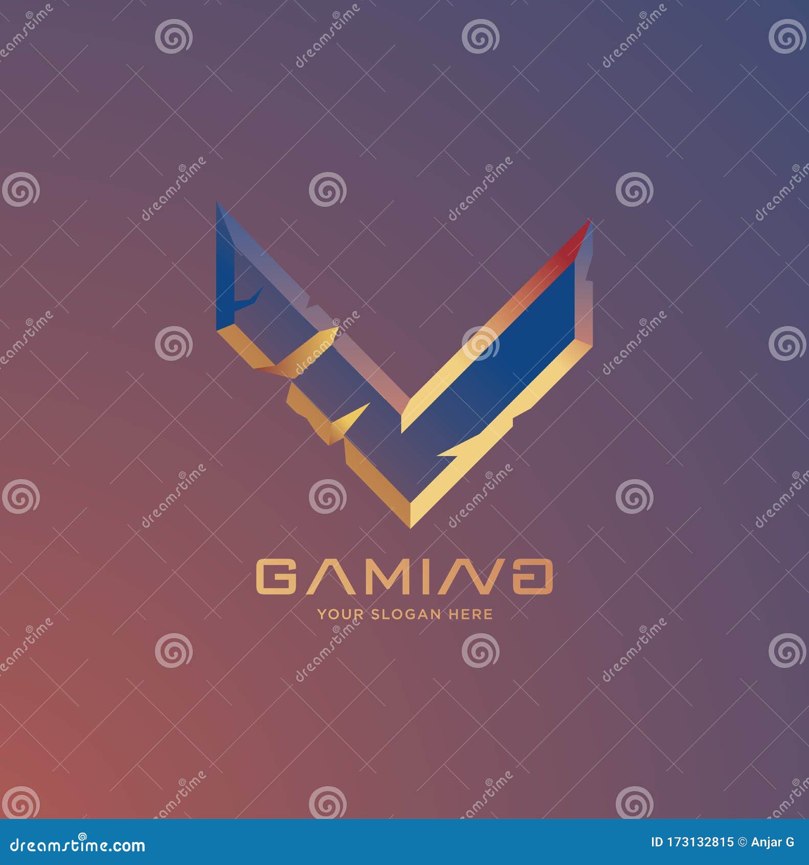 Initial Letter V Gaming Esports Style Logo Template Stock Vector ...