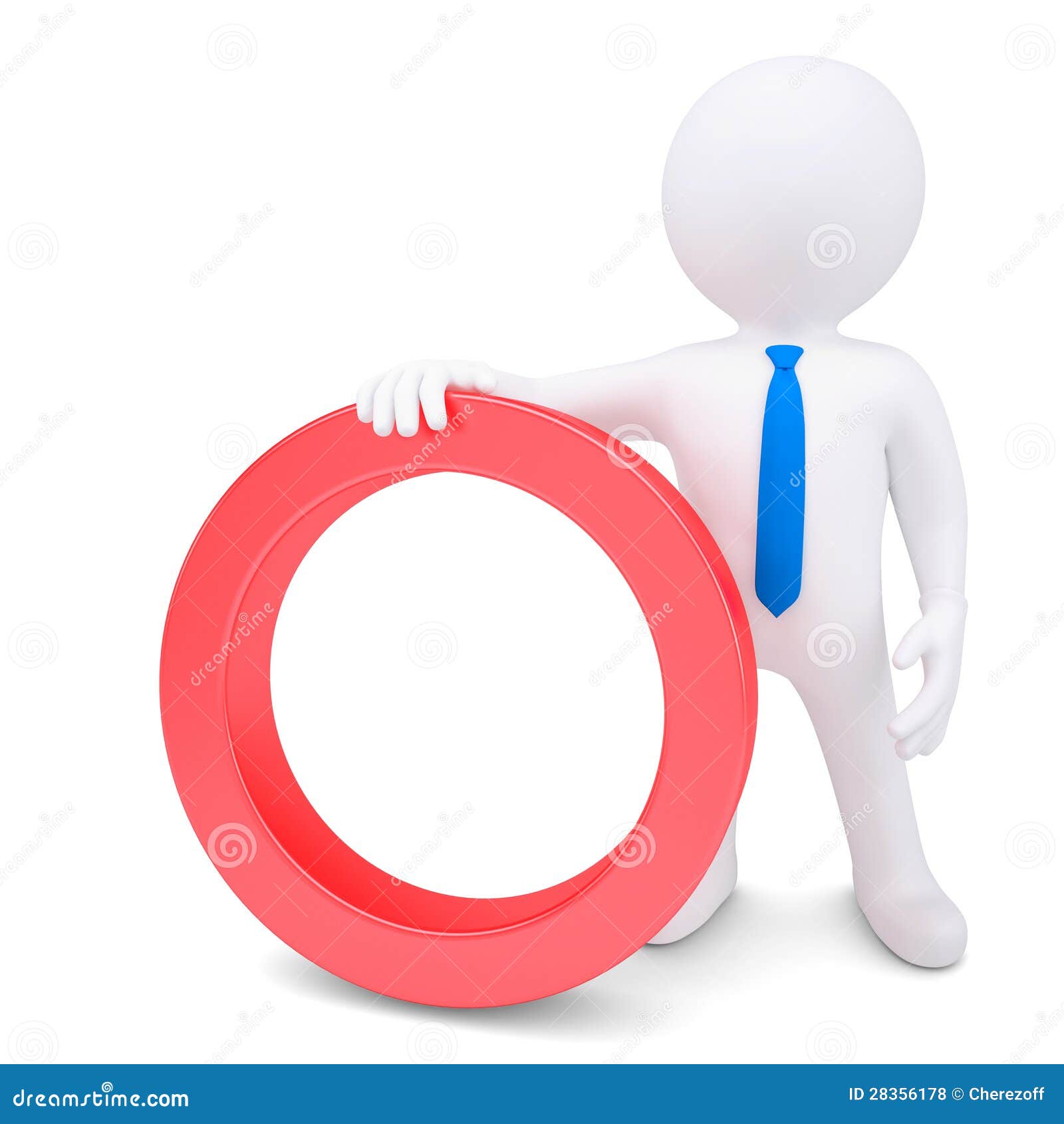 White 3d Man Red Circular Frame Stock Illustrations – 5 White 3d Man ...