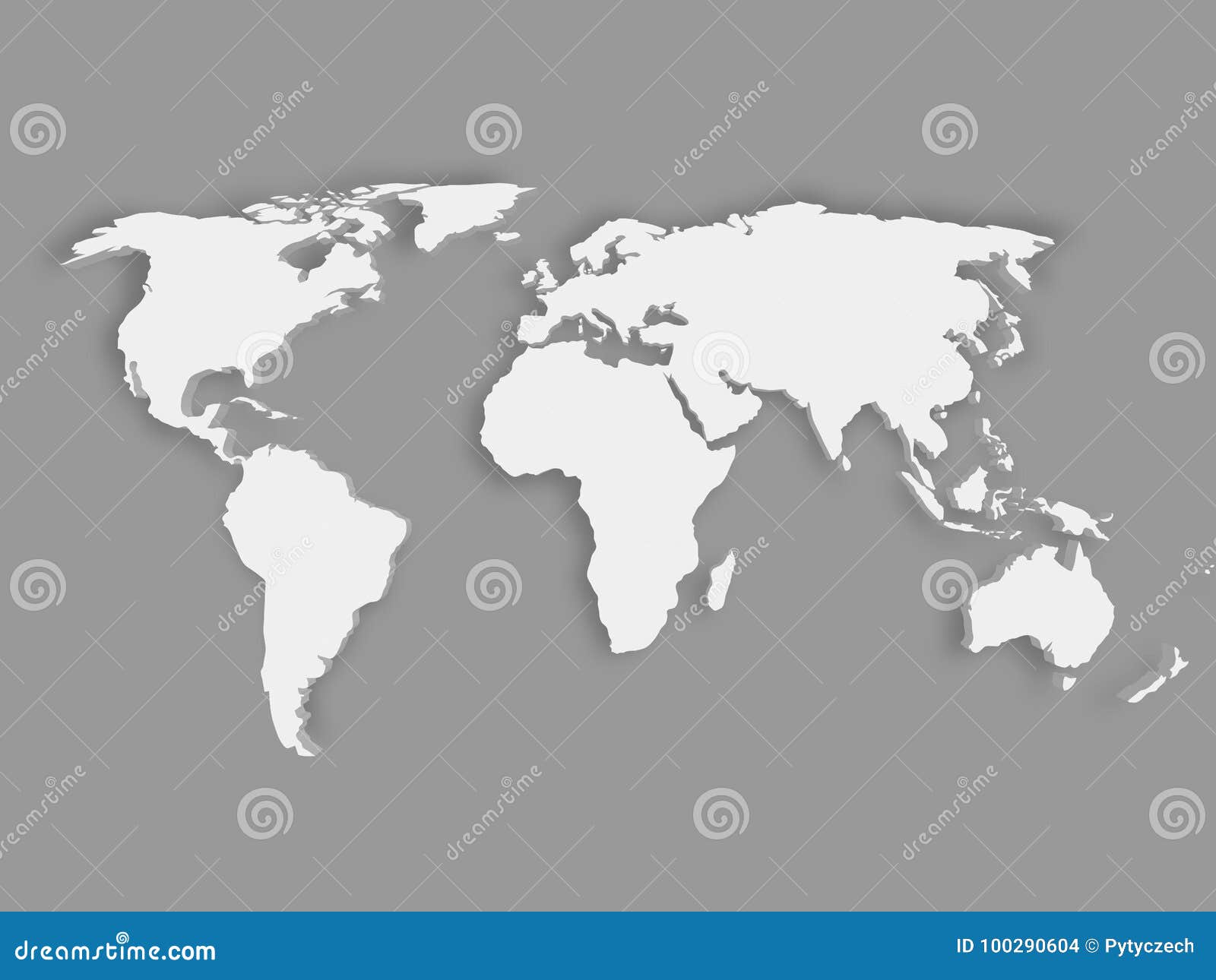 White 3d World Map Stock Illustrations – 48,890 White 3d World Map ...
