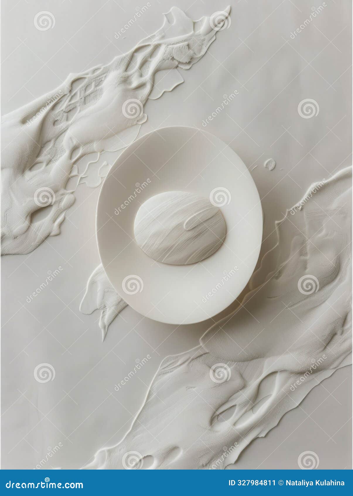 White Textured Abstract Art with Smooth and Rough Surfaces Stock ...