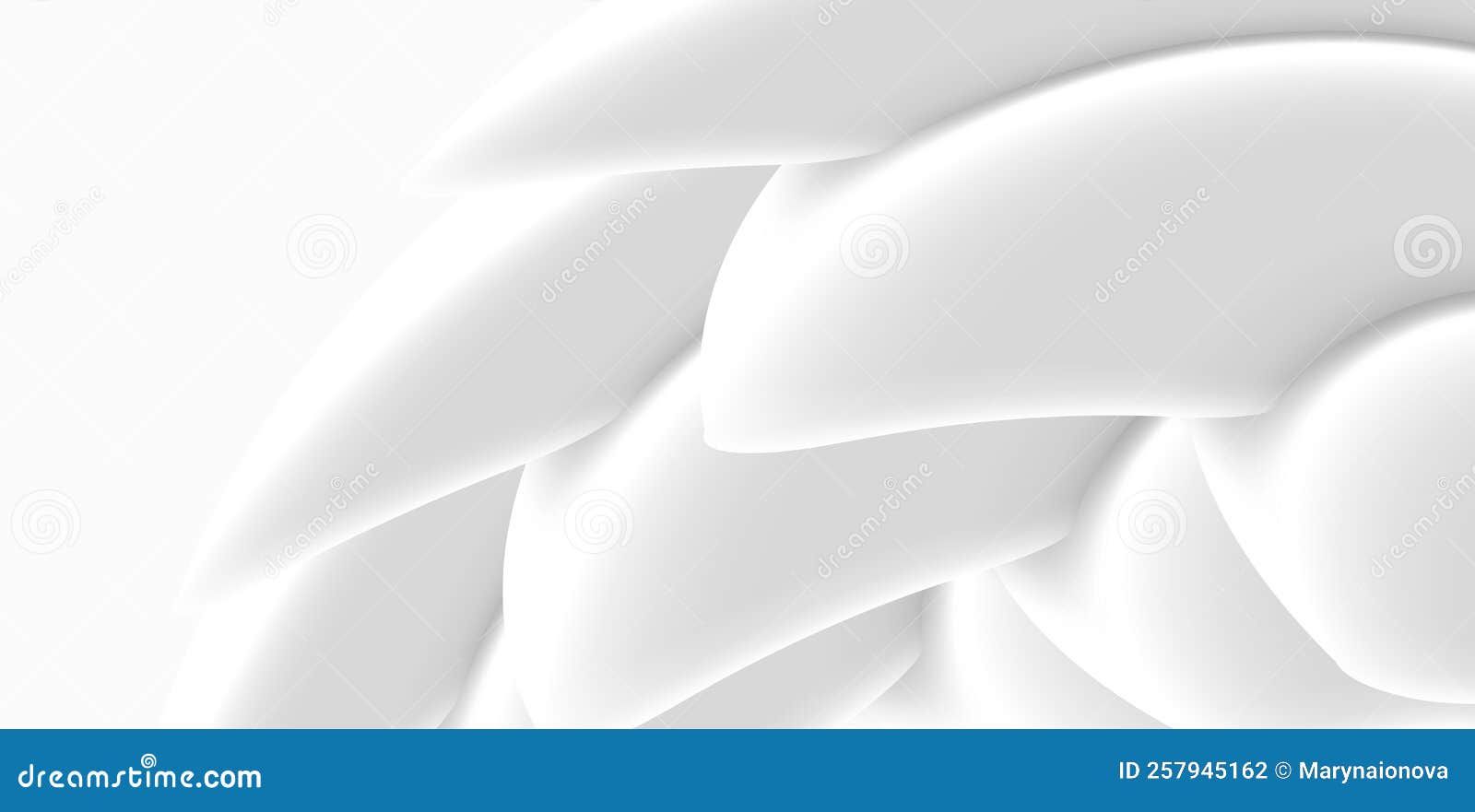 White Abstract Background of Fluid White Render 3d Shapes Stock Vector ...