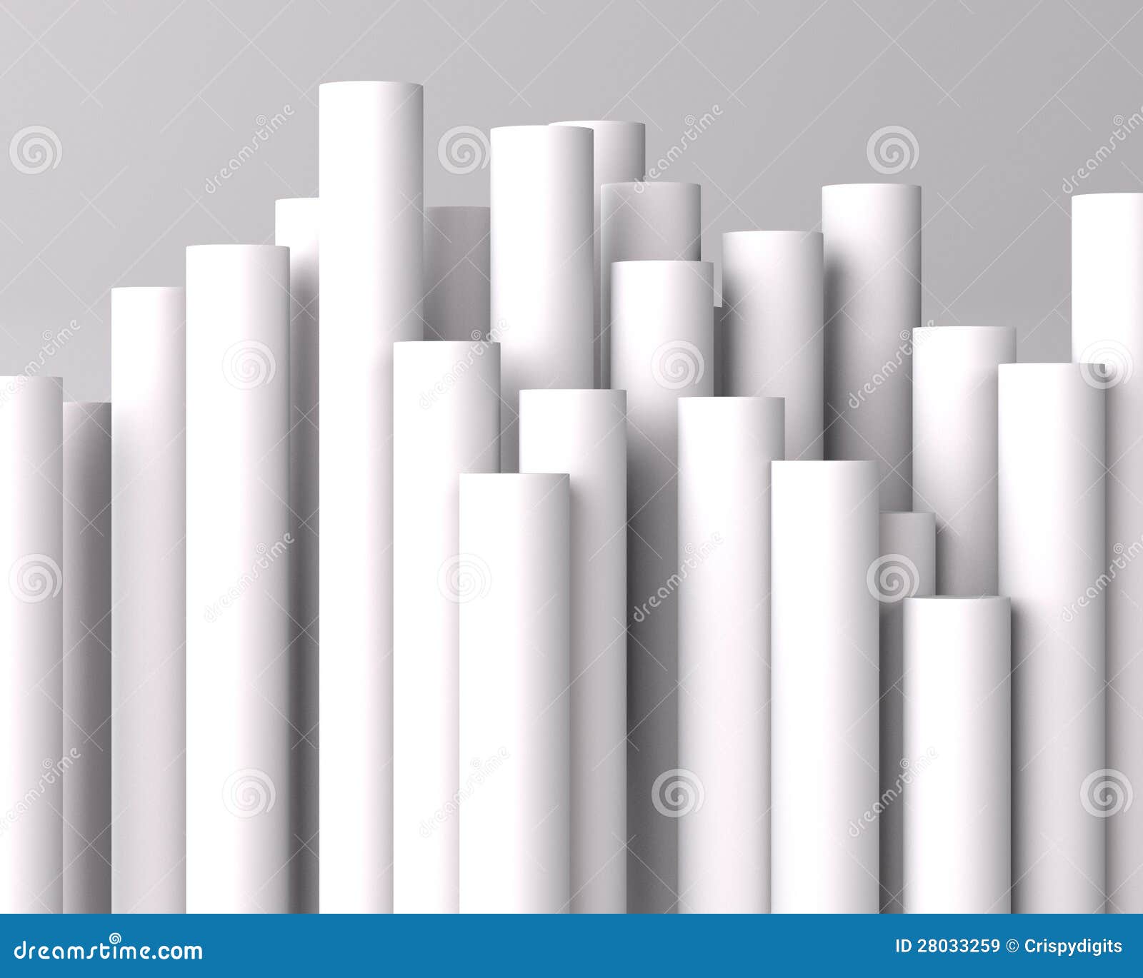 White Abstract Background of Pillars Stock Illustration - Illustration ...