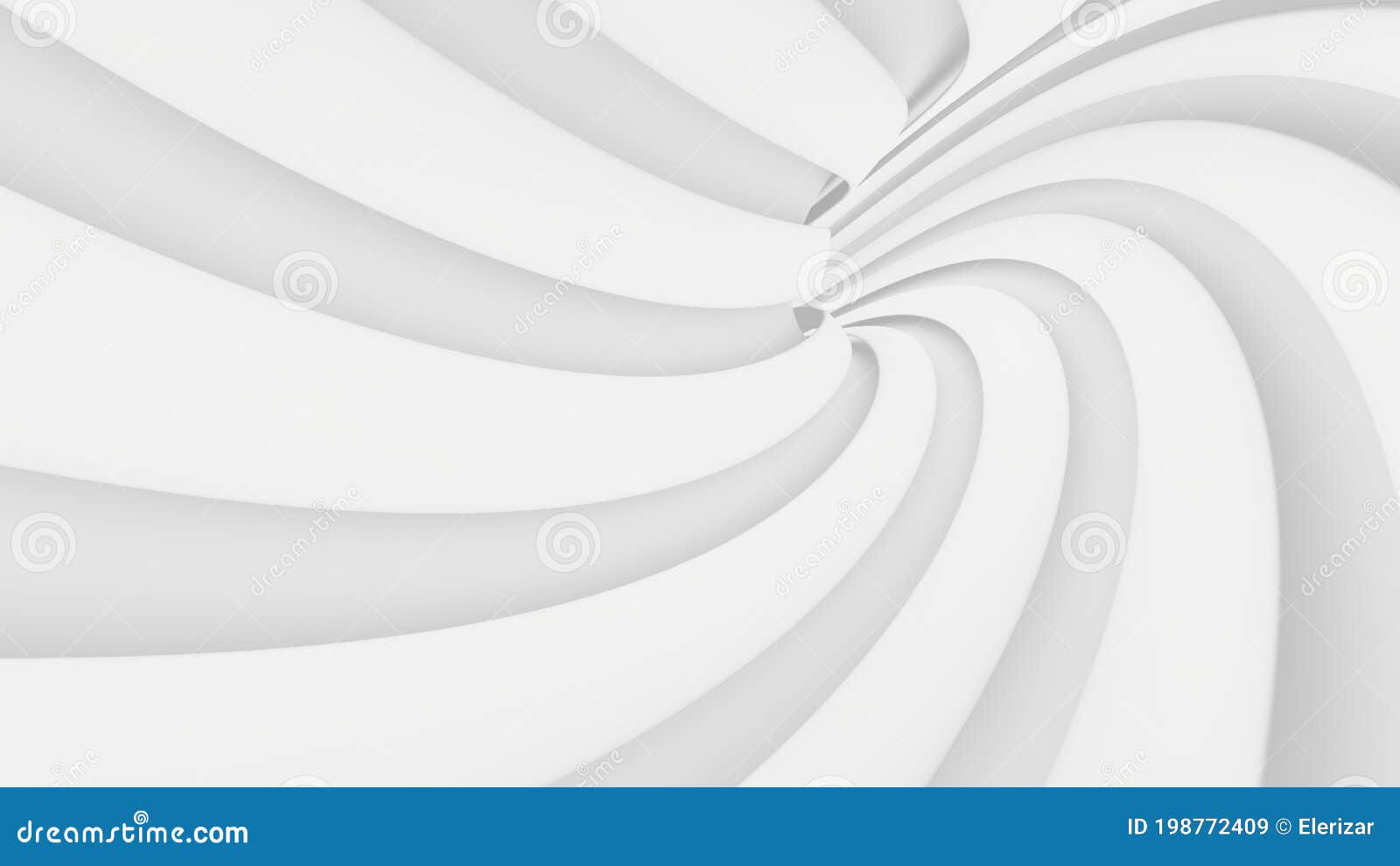 White Abstract Background. Smooth White Lines with Shadow. 3d Rendering ...