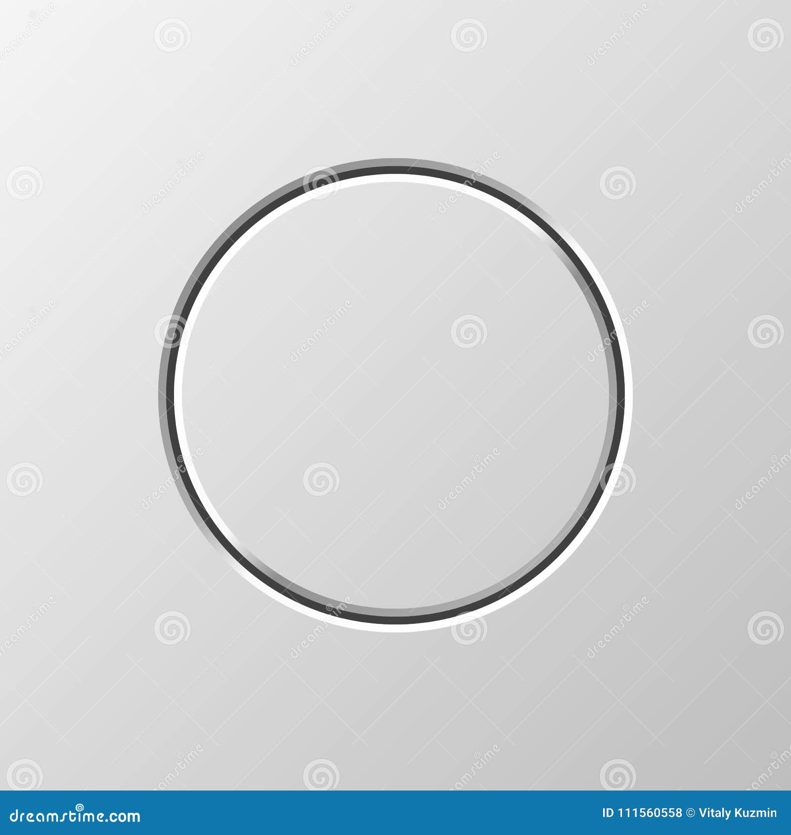 White Abstract Circle Button Template Stock Vector - Illustration of ...