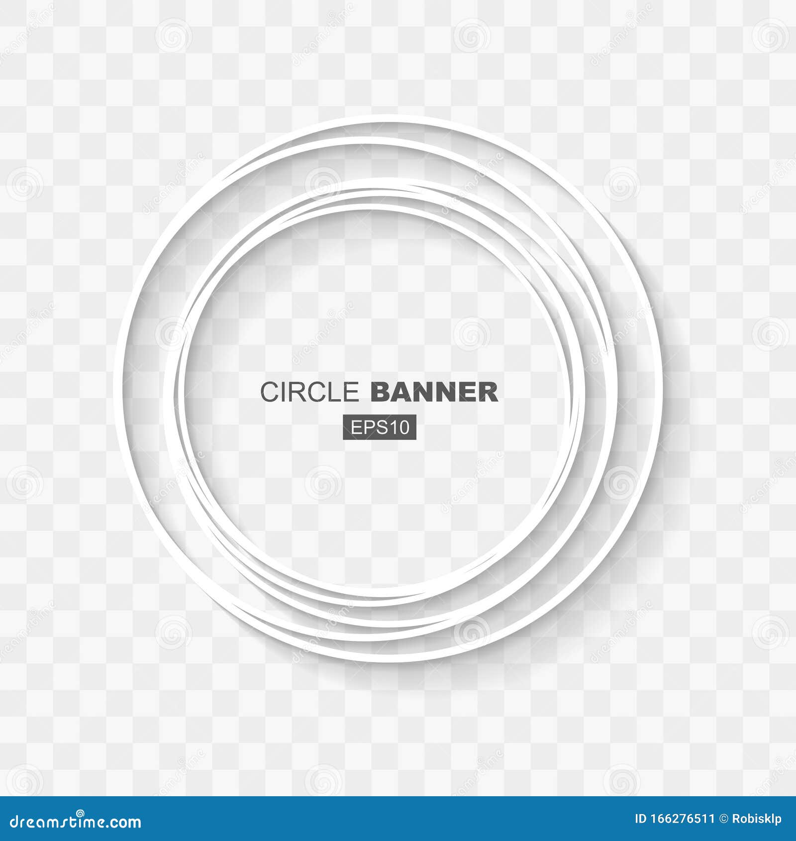 White Abstract Circle Random Banner Template Stock Vector ...