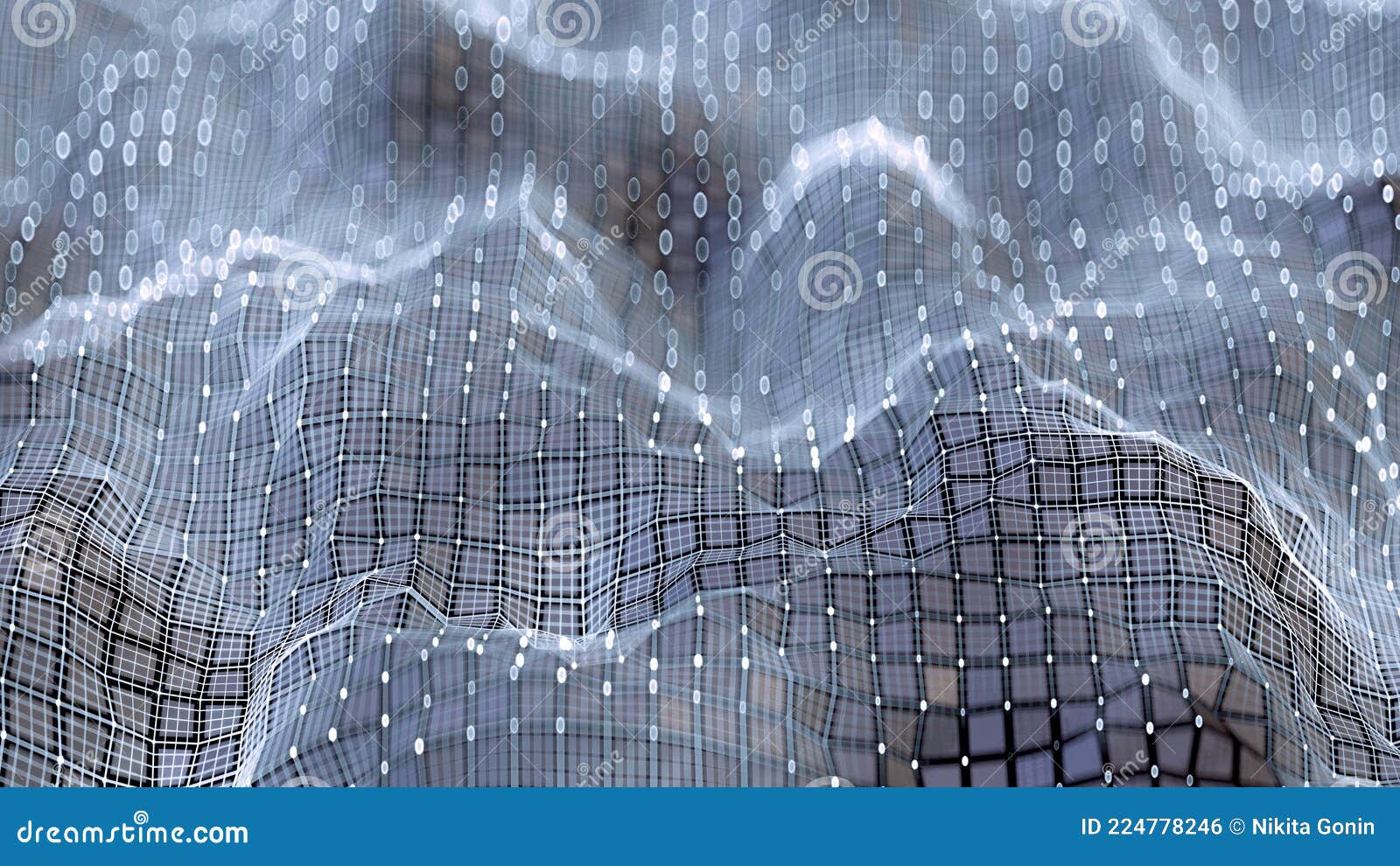 White Abstract Corporate Networking Background 3D Rendering Stock ...