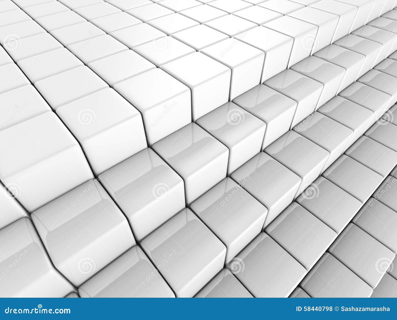 White Abstract Cube Blocks Background Stock Illustration - Illustration ...