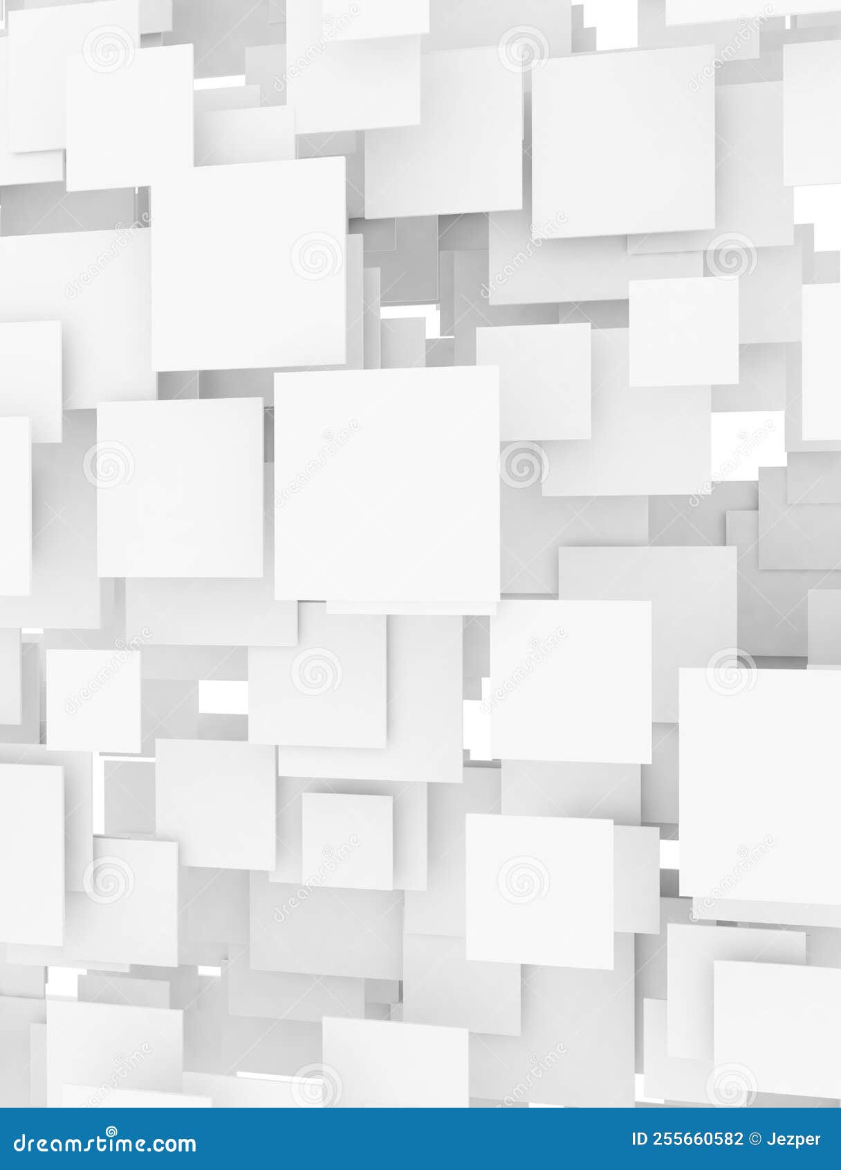 White Abstract 3d Squares Digital Design Stock Illustration ...