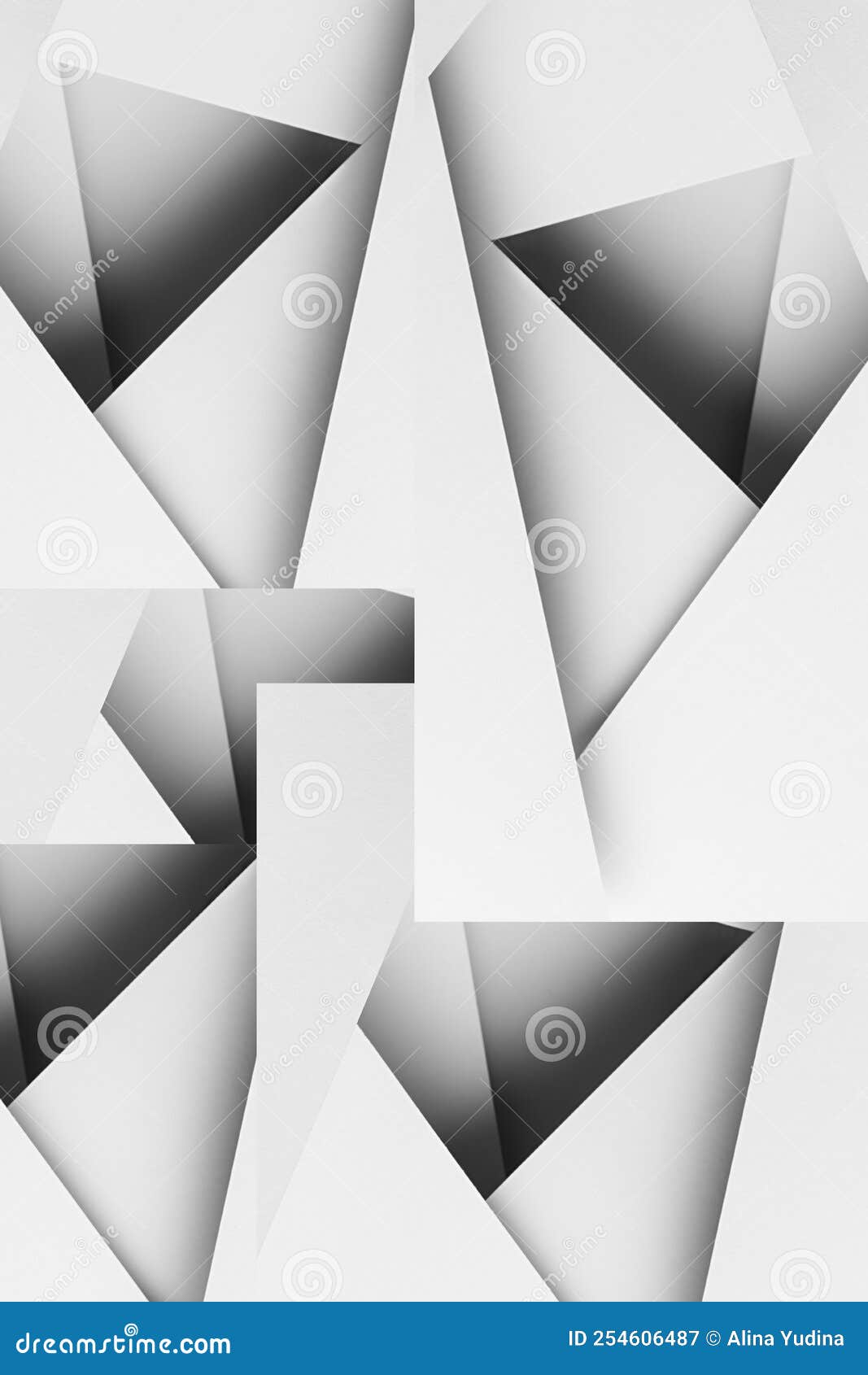 White Abstract Geometric Pattern of Flat Spaces, Lines, Stripe, Corners ...