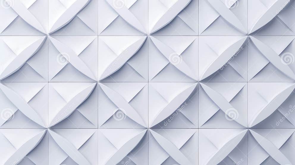 White Abstract Geometric Wall Pattern Repeating Tile Design Stock Image ...