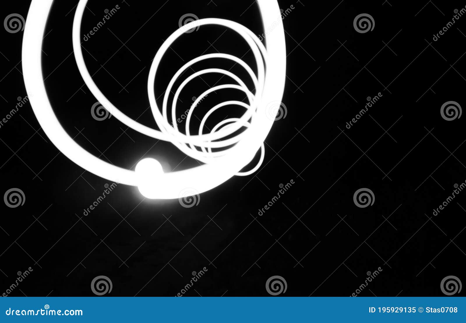 White Abstract Light Circles Background Stock Illustration ...