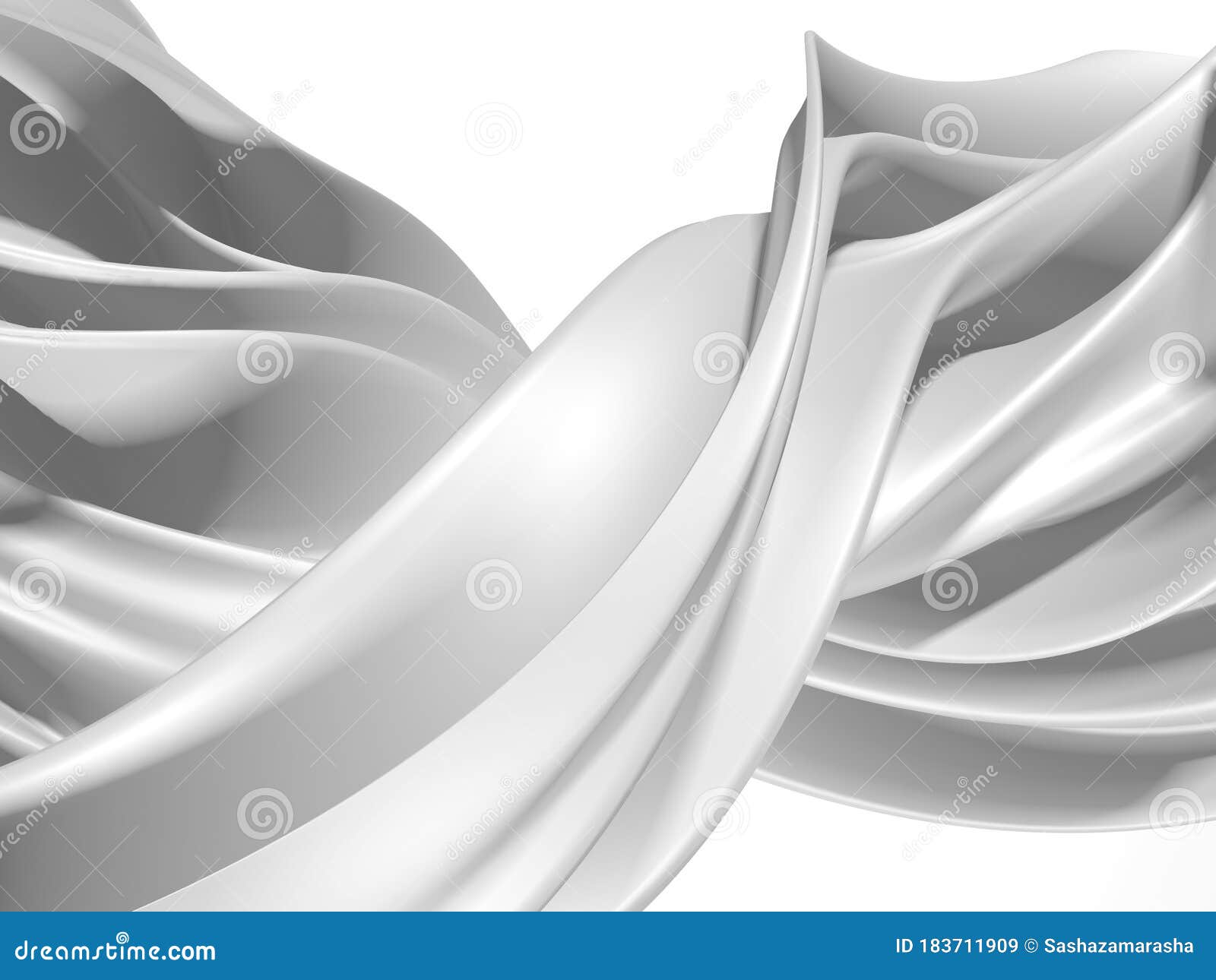 White Abstract Liquid Wavy Background Stock Illustration - Illustration ...