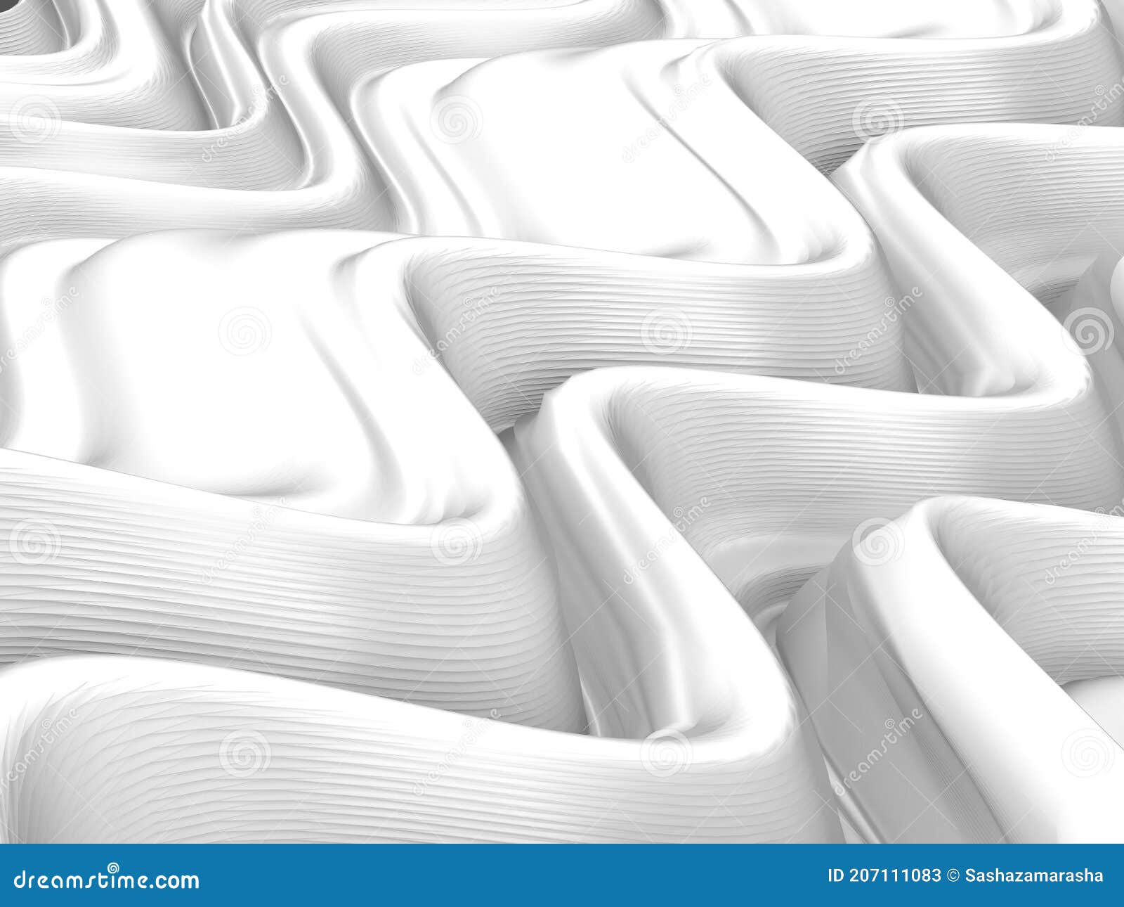 White Abstract Liquid Wavy Background Stock Illustration - Illustration ...