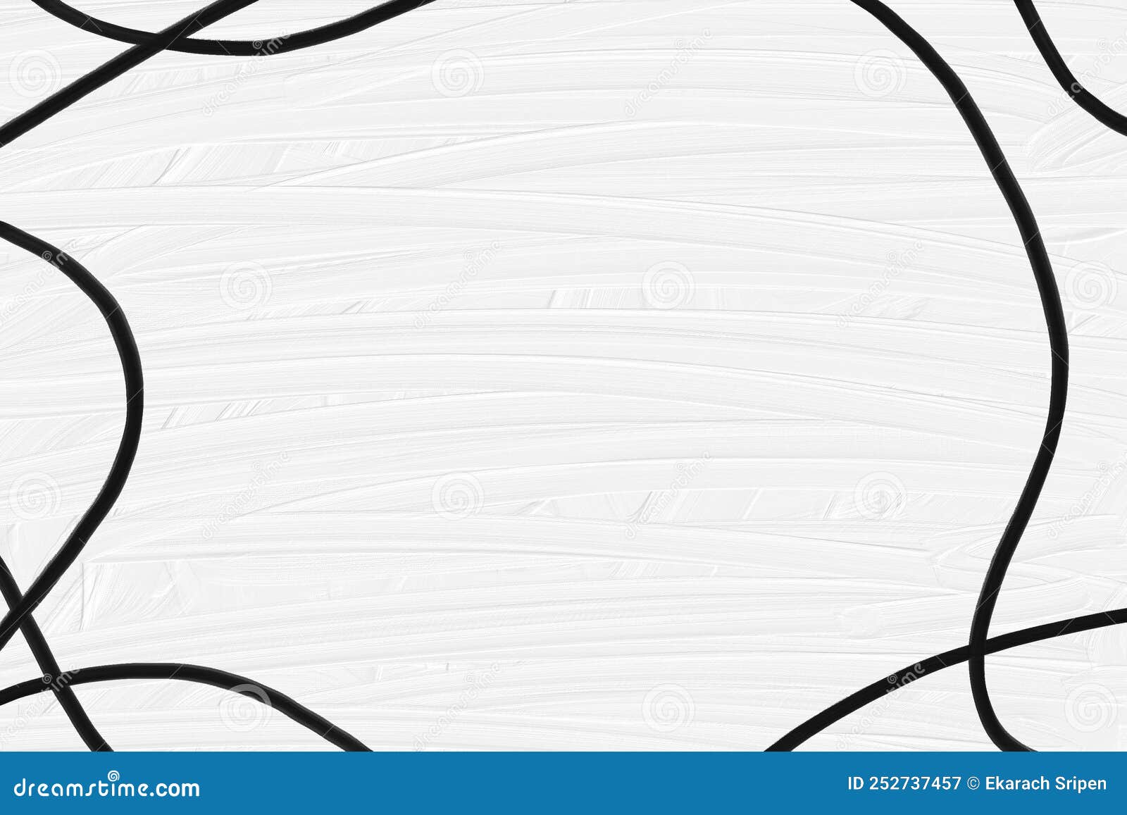 White Color Abstract Art Painting Brush Wave Background for ...