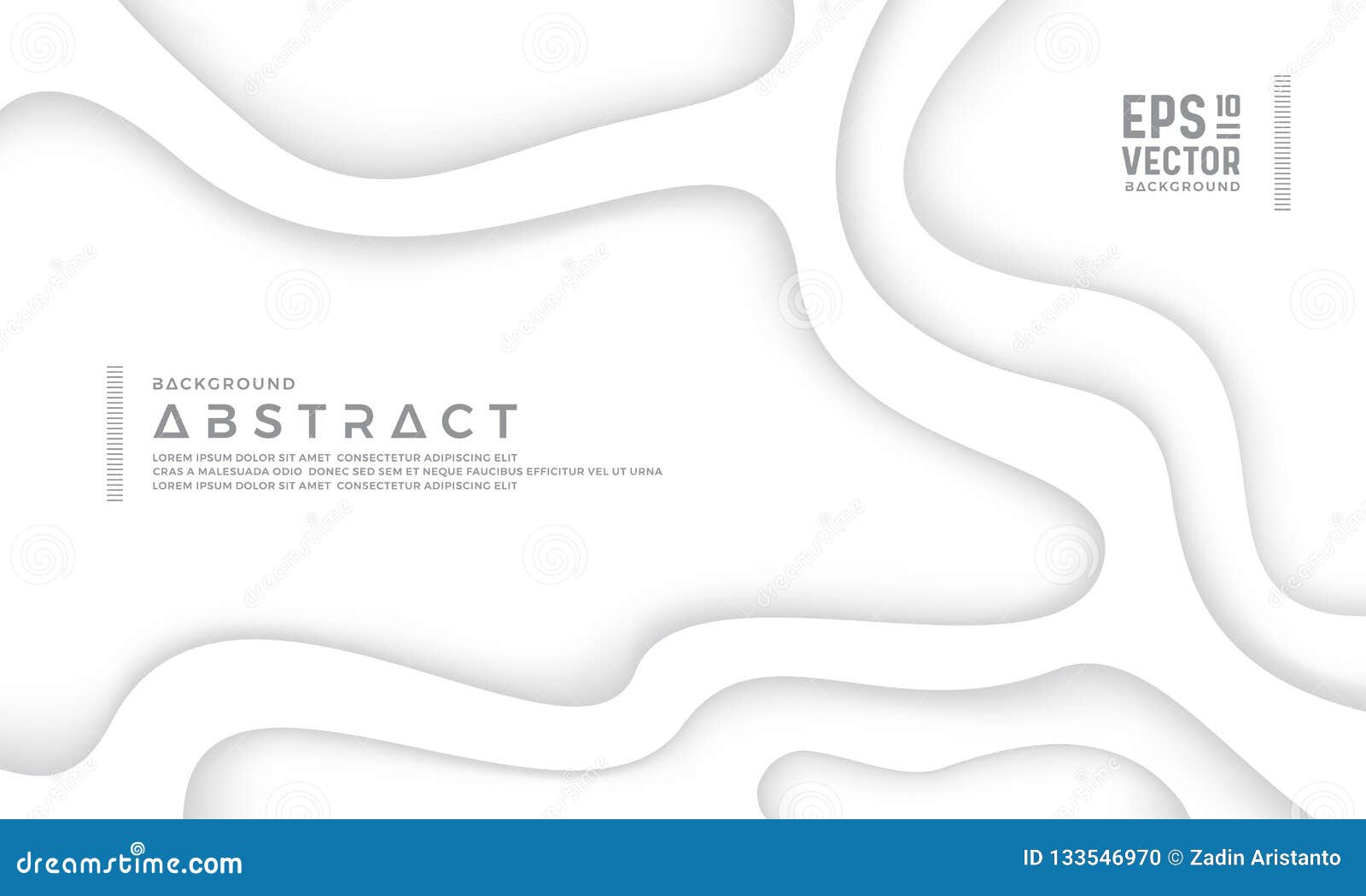 White Abstract Paper Cut Background. Abstract Textured with Wavy Layers ...