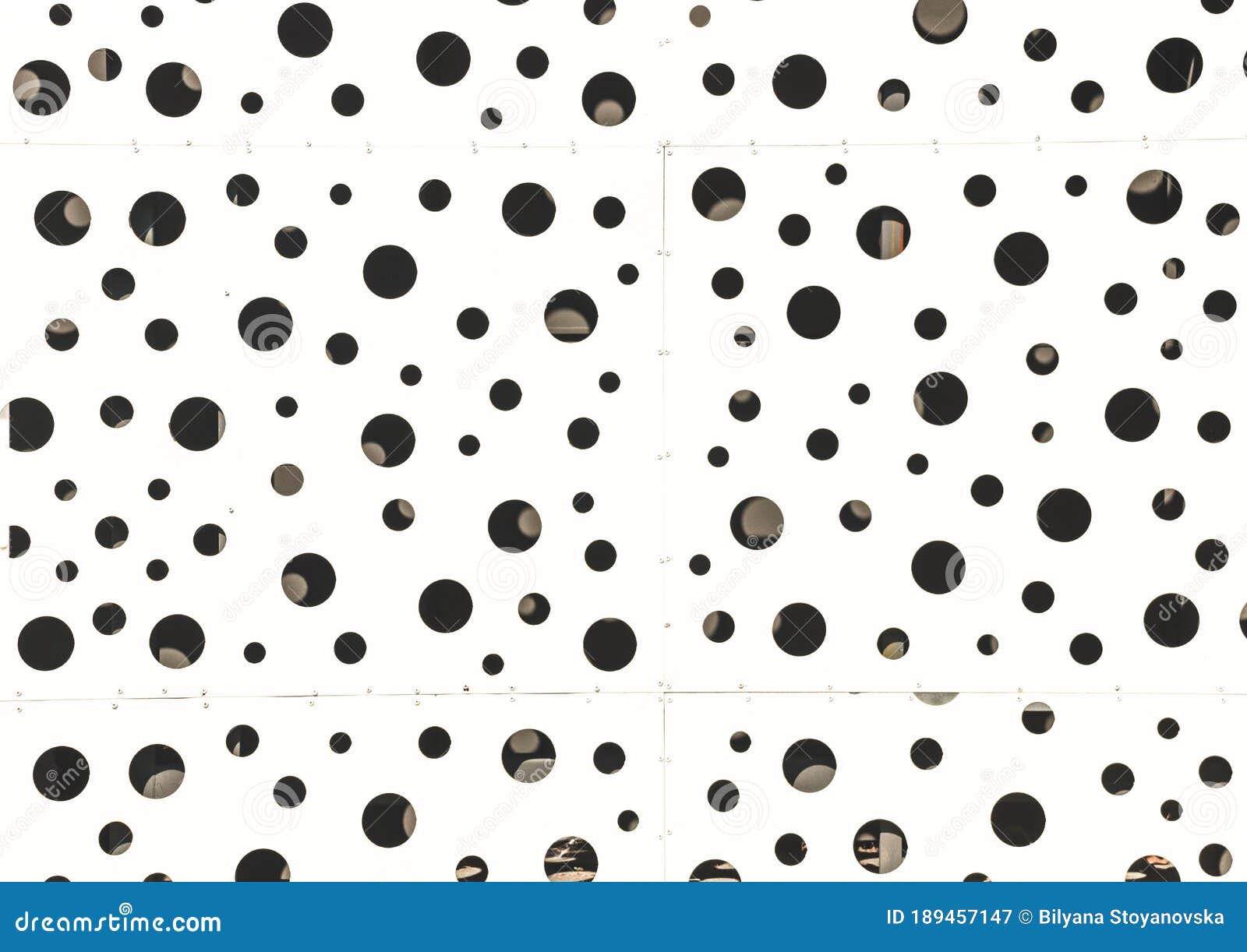 White Abstract Pattern of Random Sized Dots Stock Image - Image of ...