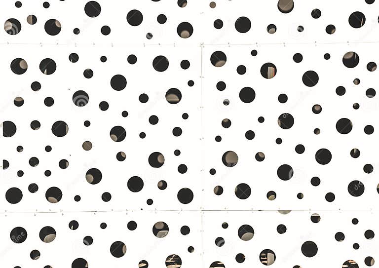White Abstract Pattern of Random Sized Dots Stock Image - Image of ...