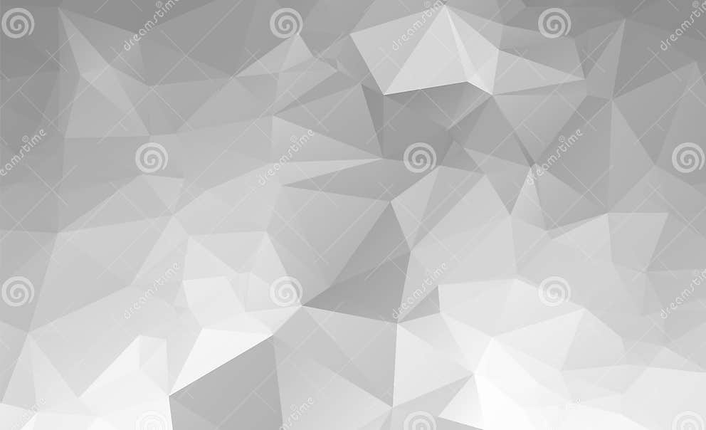 White Abstract Polygonal Background. Low Poly Style Stock Vector ...