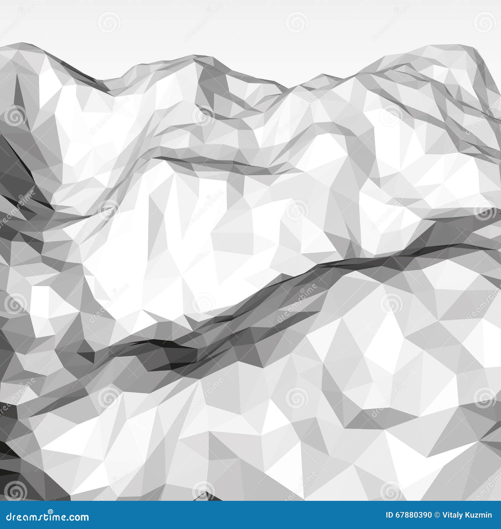 White Abstract Polygonal Background Stock Vector - Illustration of ...