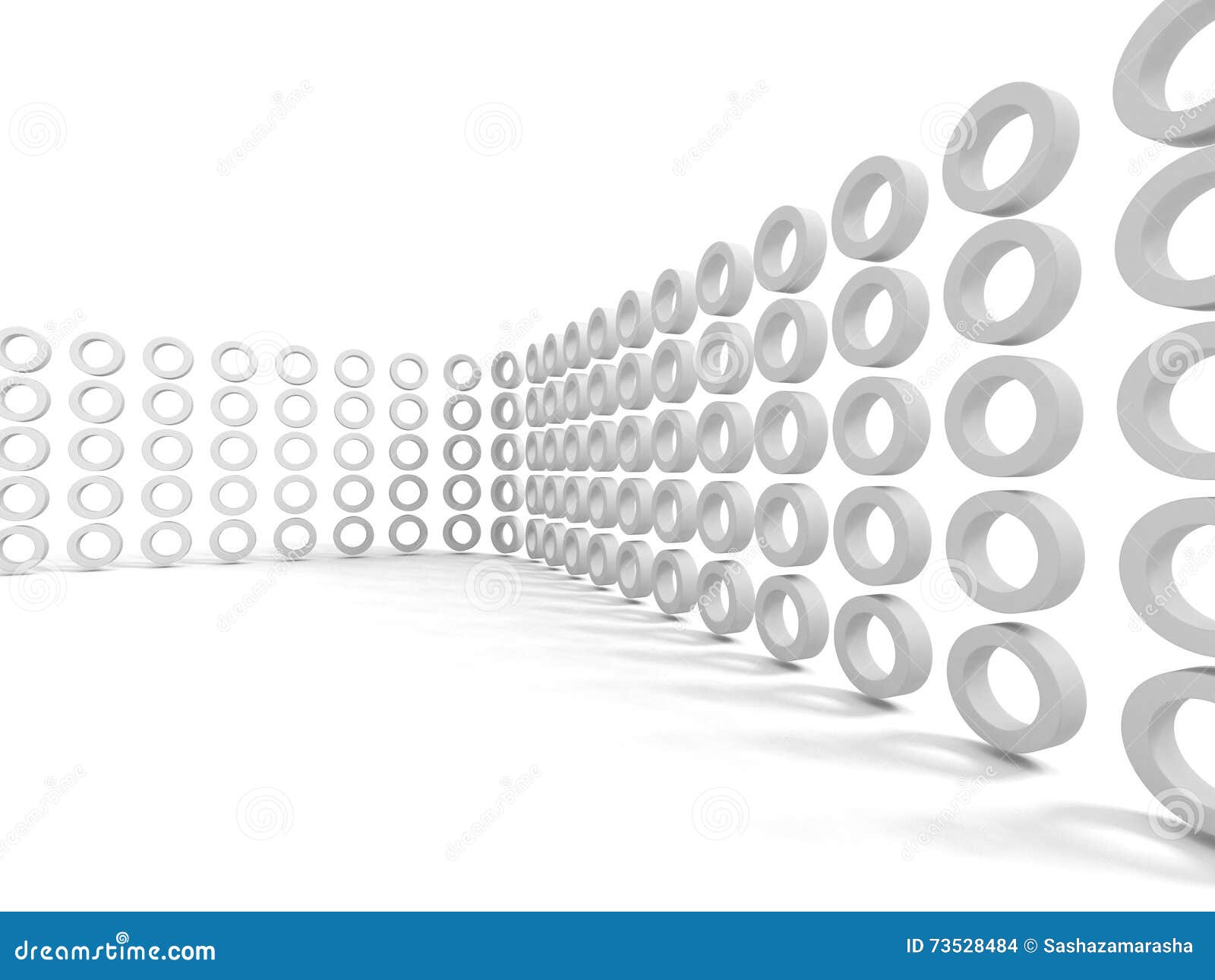 White Abstract Round Shapes Pattern Architecture Background Stock ...