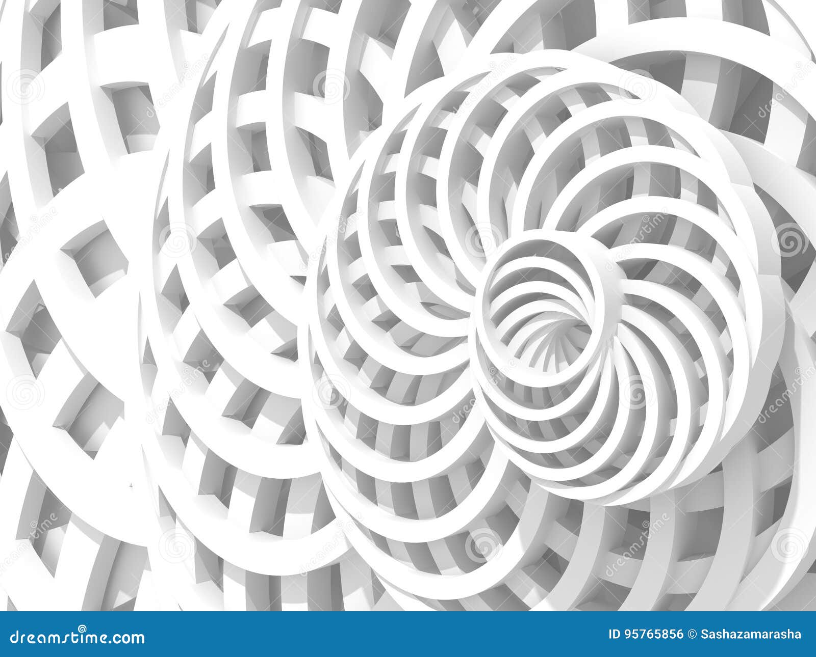 White Abstract Round Shapes Pattern Architecture Background Stock ...