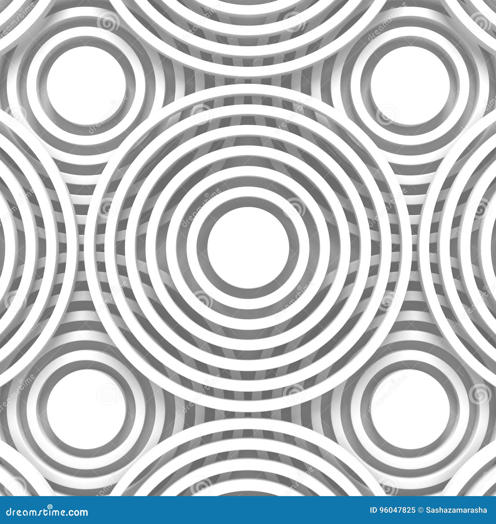 White Abstract Round Shapes Pattern Architecture Background Stock ...