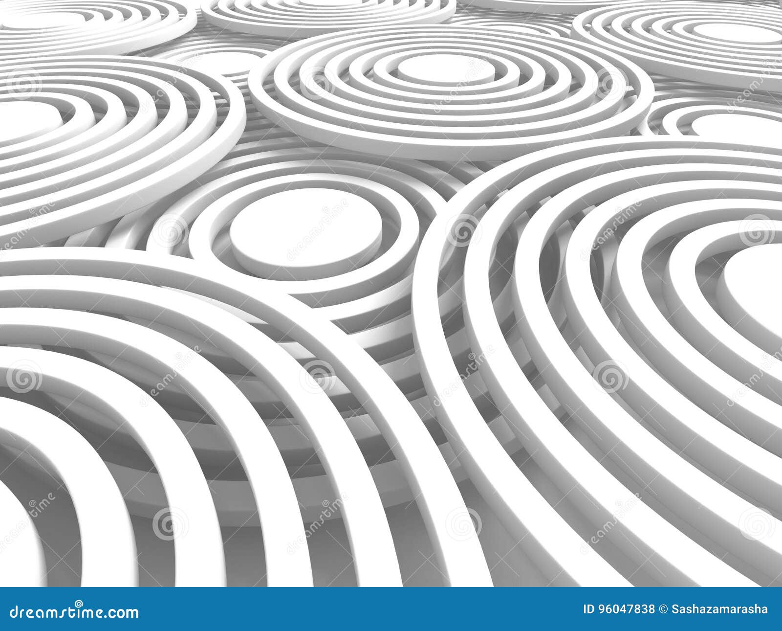 White Abstract Round Shapes Pattern Architecture Background Stock ...