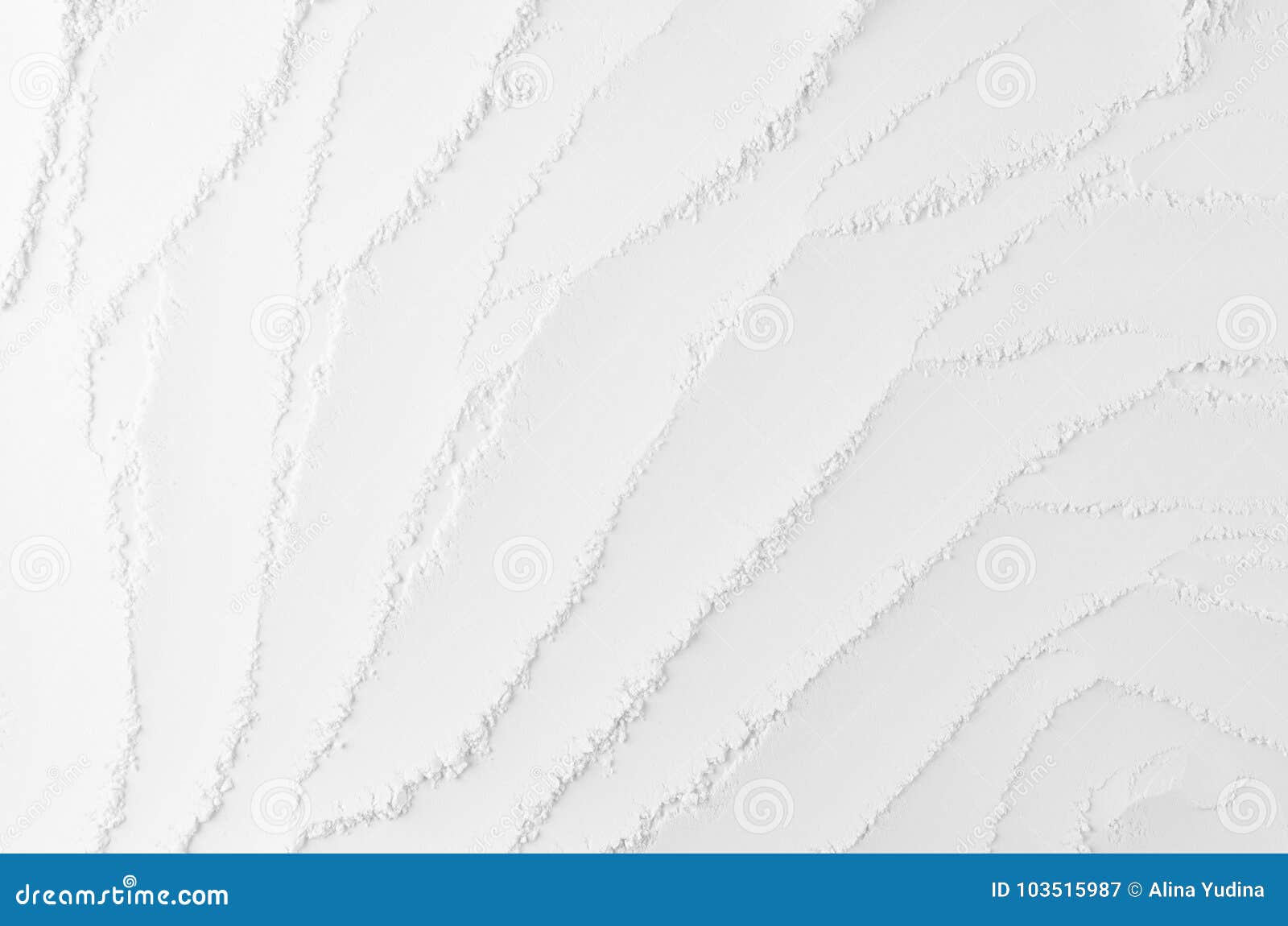 White Abstract Soft Smooth Crumbly Plaster Background with Curved Waves ...