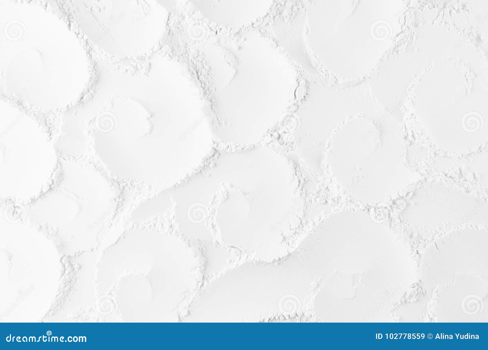 White Abstract Soft Smooth Plaster Background with Curl Spiral Rose ...