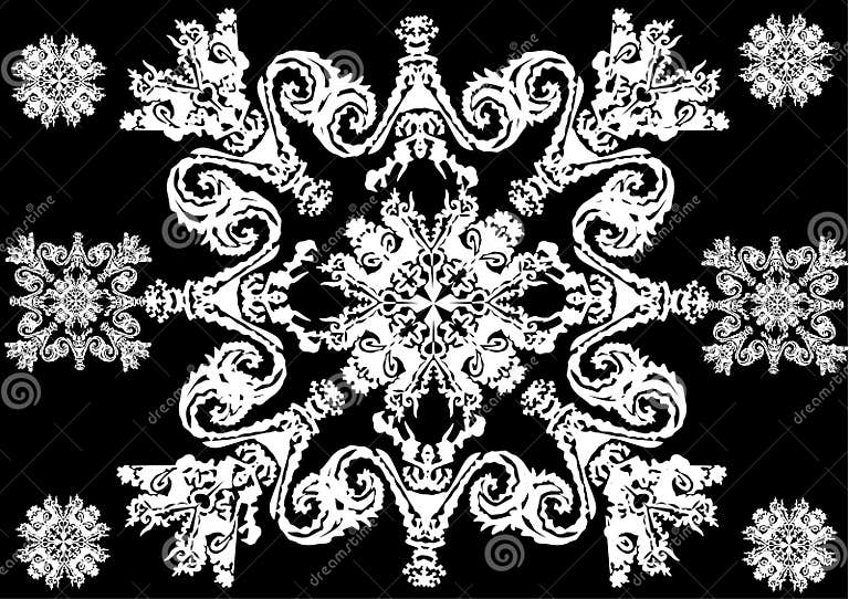 White Abstract Star Shape Decoration Stock Vector - Illustration of ...