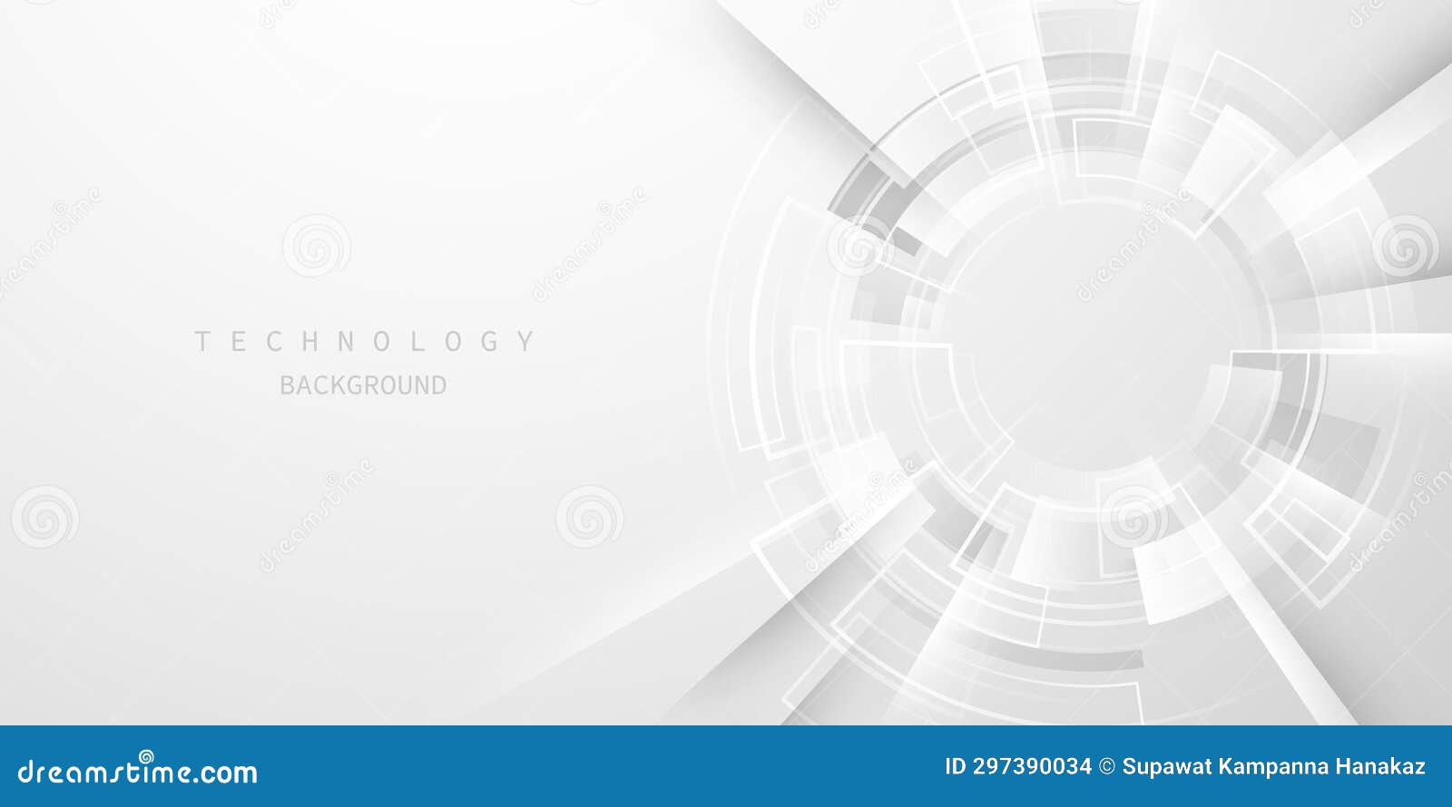 White Abstract Technology Background Modern Design Vector Illustration ...