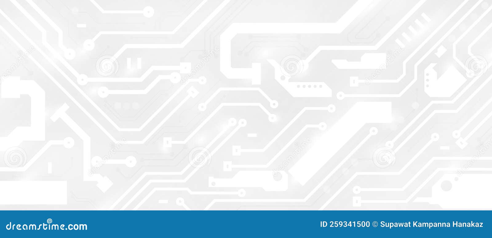 White Abstract Technology Communication Concept Vector Background Stock ...