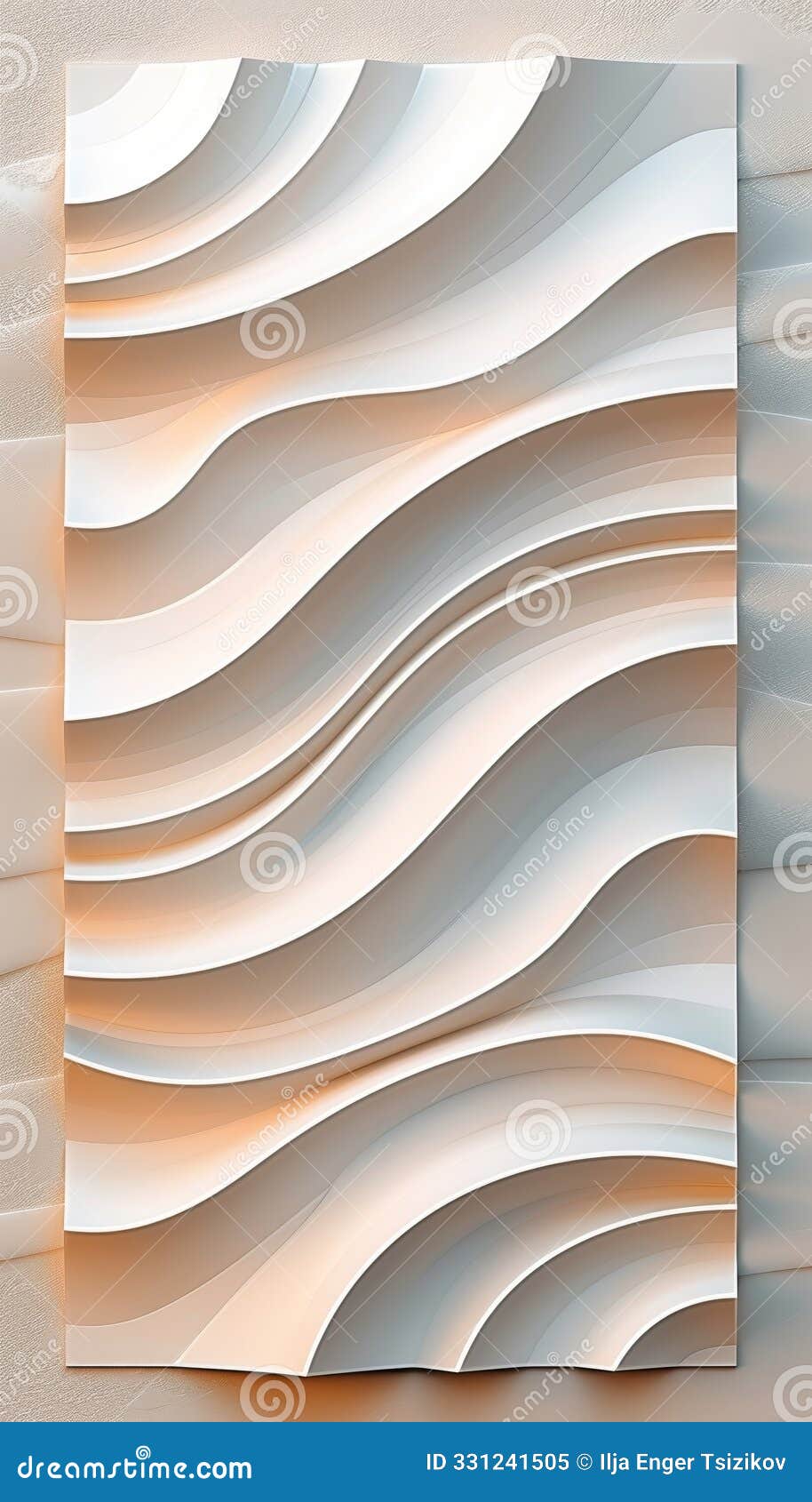 White Abstract Wavy Wall Texture. Interior Detail, Minimalist Design ...