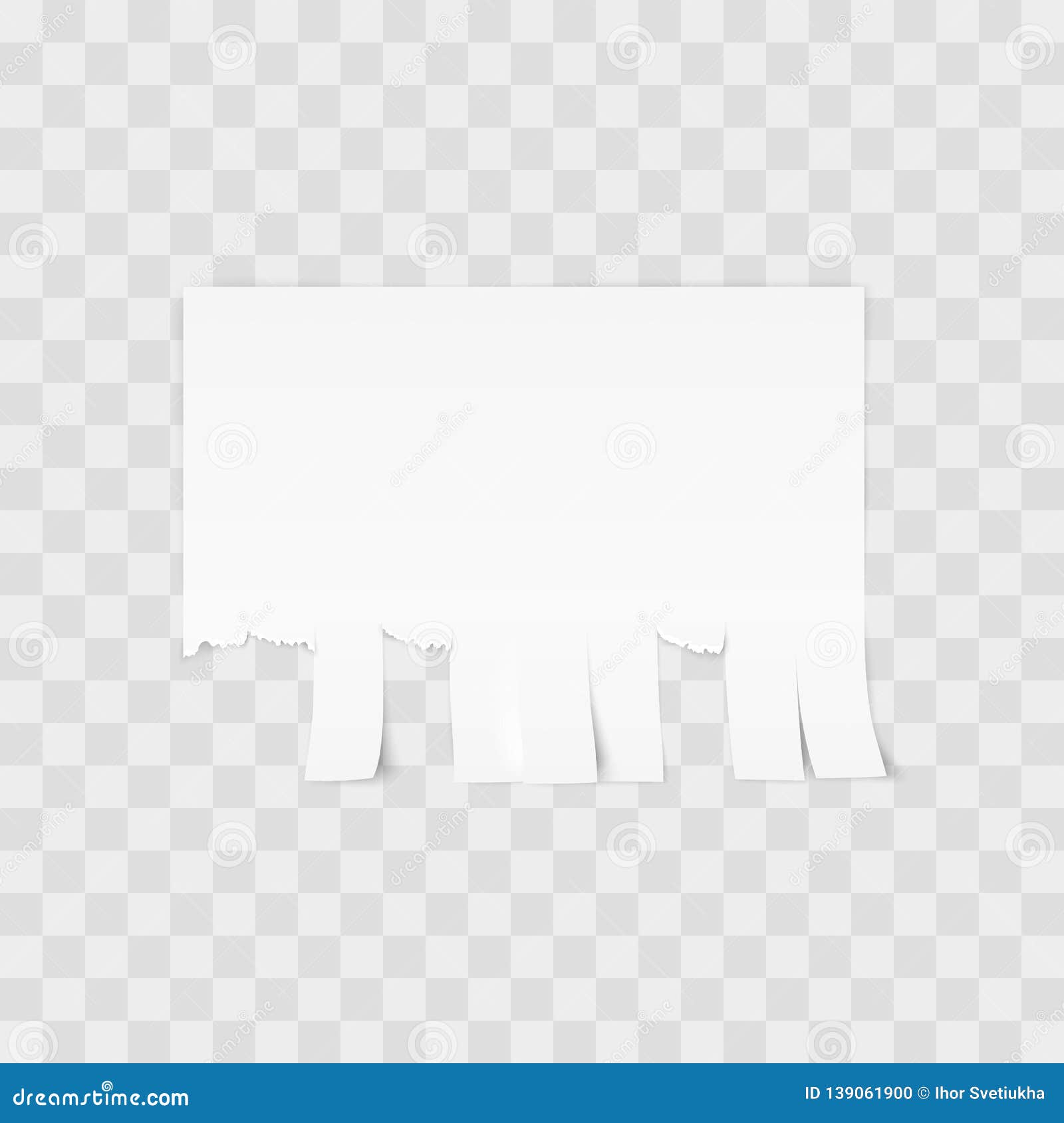 Advertisement Tear-off Paper Template With Copy Space For Text. Vector ...